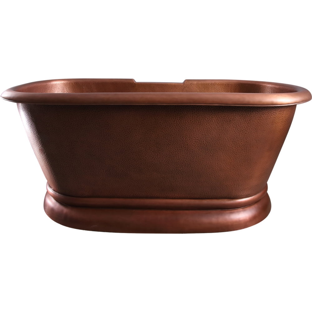 Barclay COTDRN61K-AC 61" Double Roll Top Tub Hammered Antique Copper ...