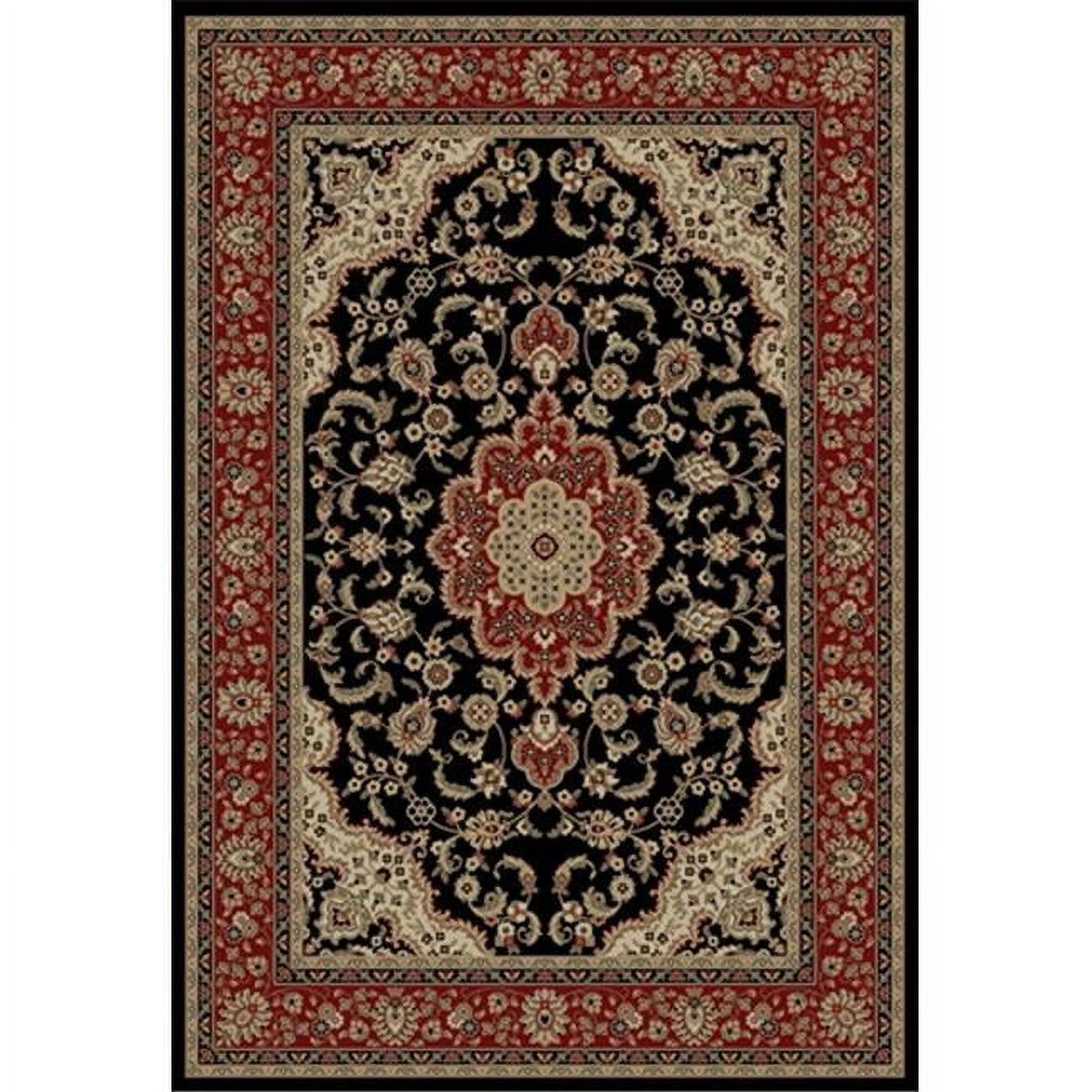 Barclay Medallion Kashan 5 ft. 3 in. x 7 ft. 3 in. Rectangular Area Rug ...