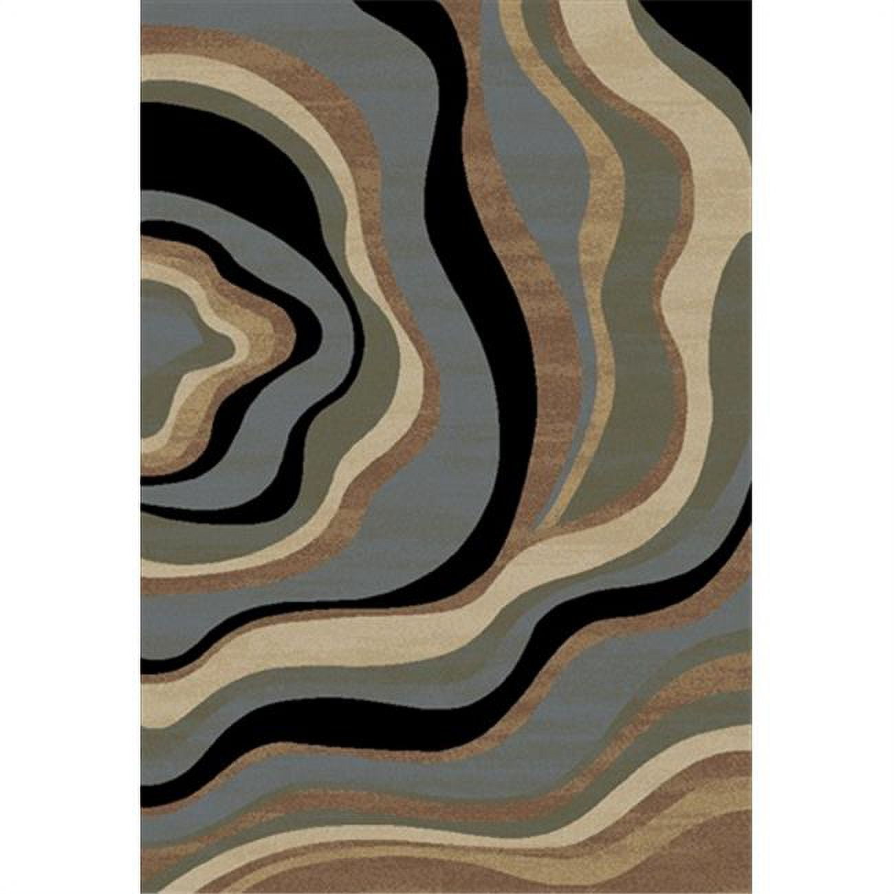 Barclay Nirvana Waves 7 ft. 10 in. x 9 ft. 10 in. Rectangular Area Rug ...