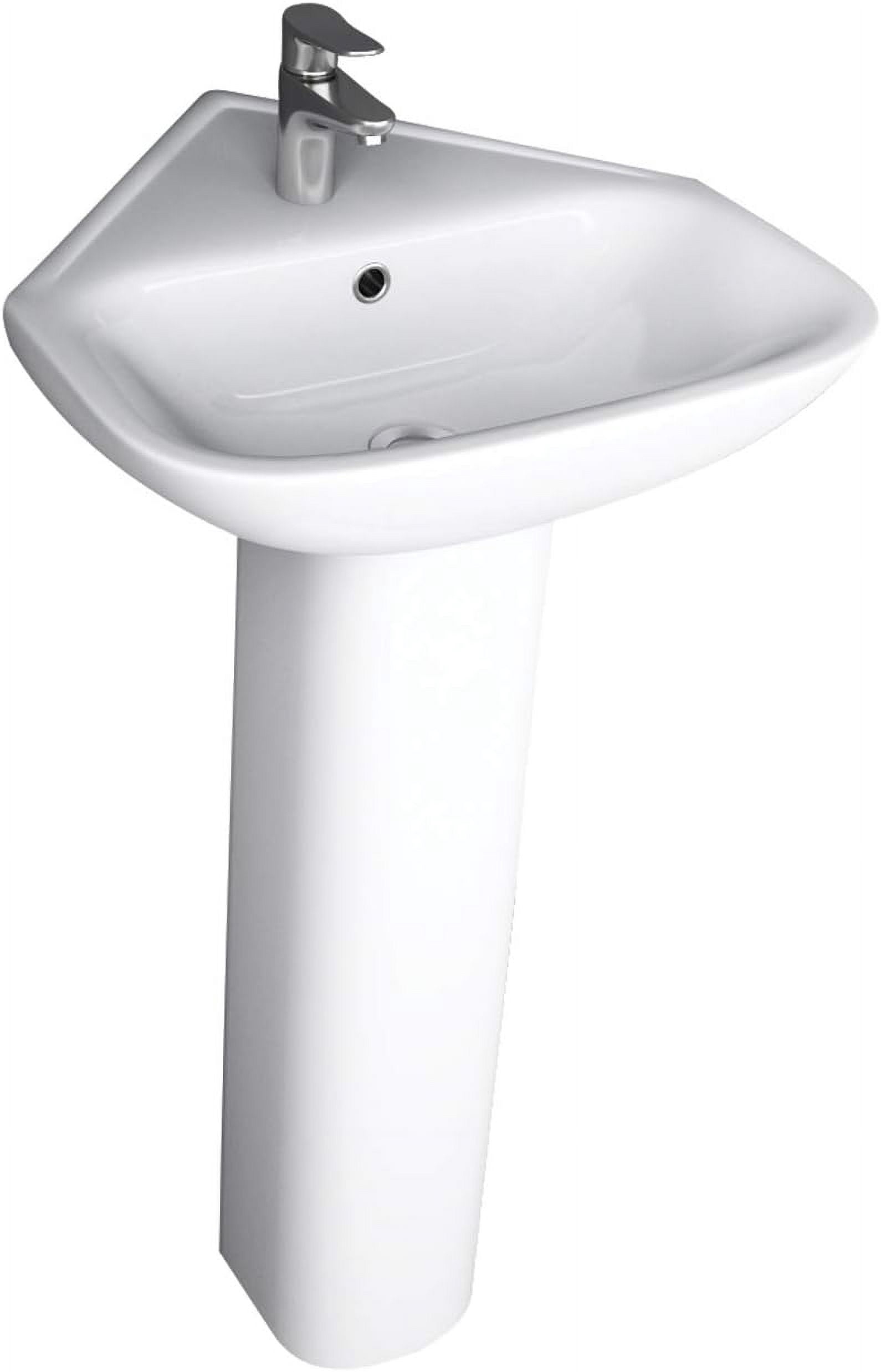 BarclayEden 450 Corner Ped Lav Basin - Walmart.com