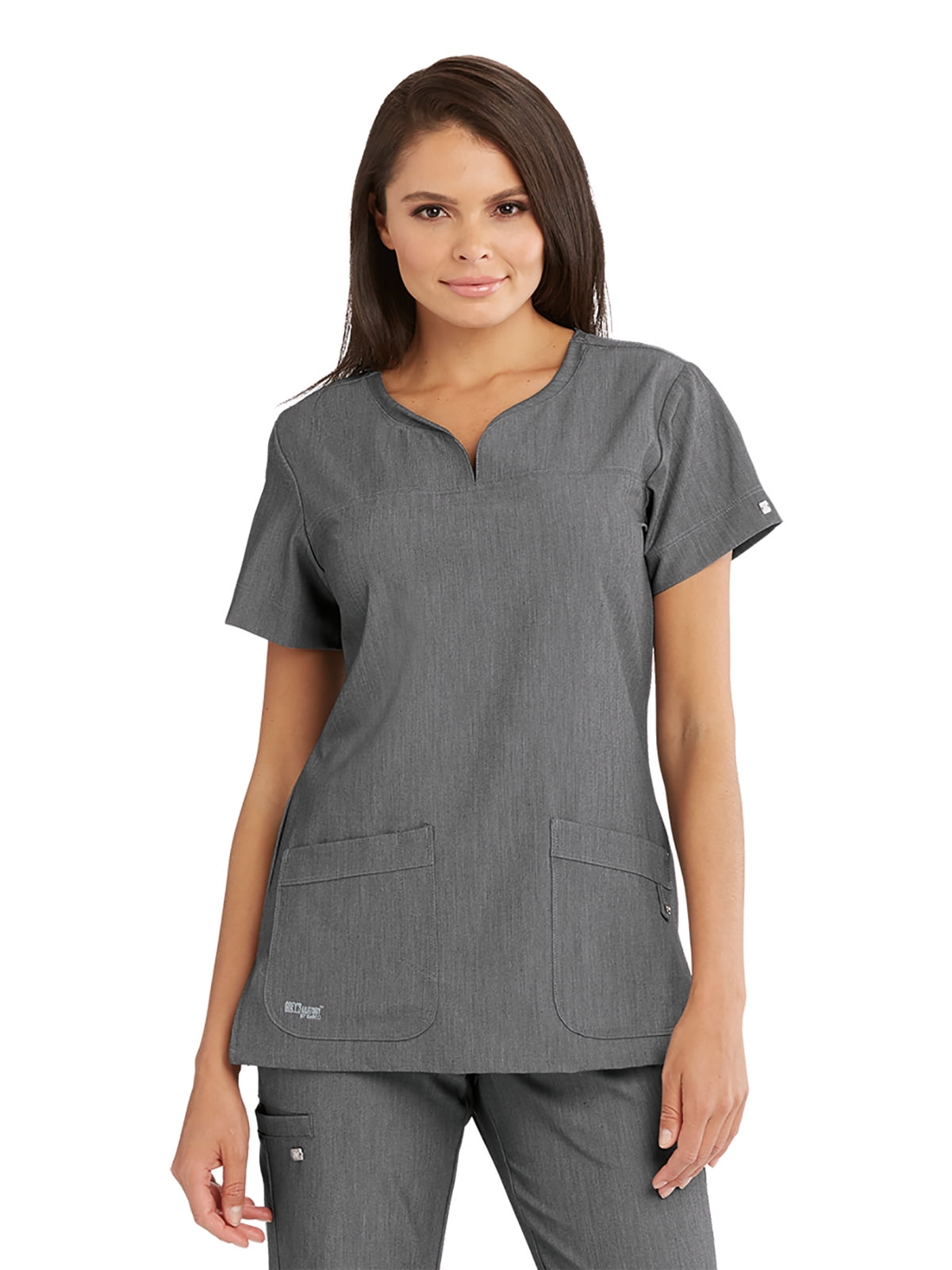 Barco Grey's Anatomy Signature 2121 Women's Two Pocket Notch Yoke Neck ...