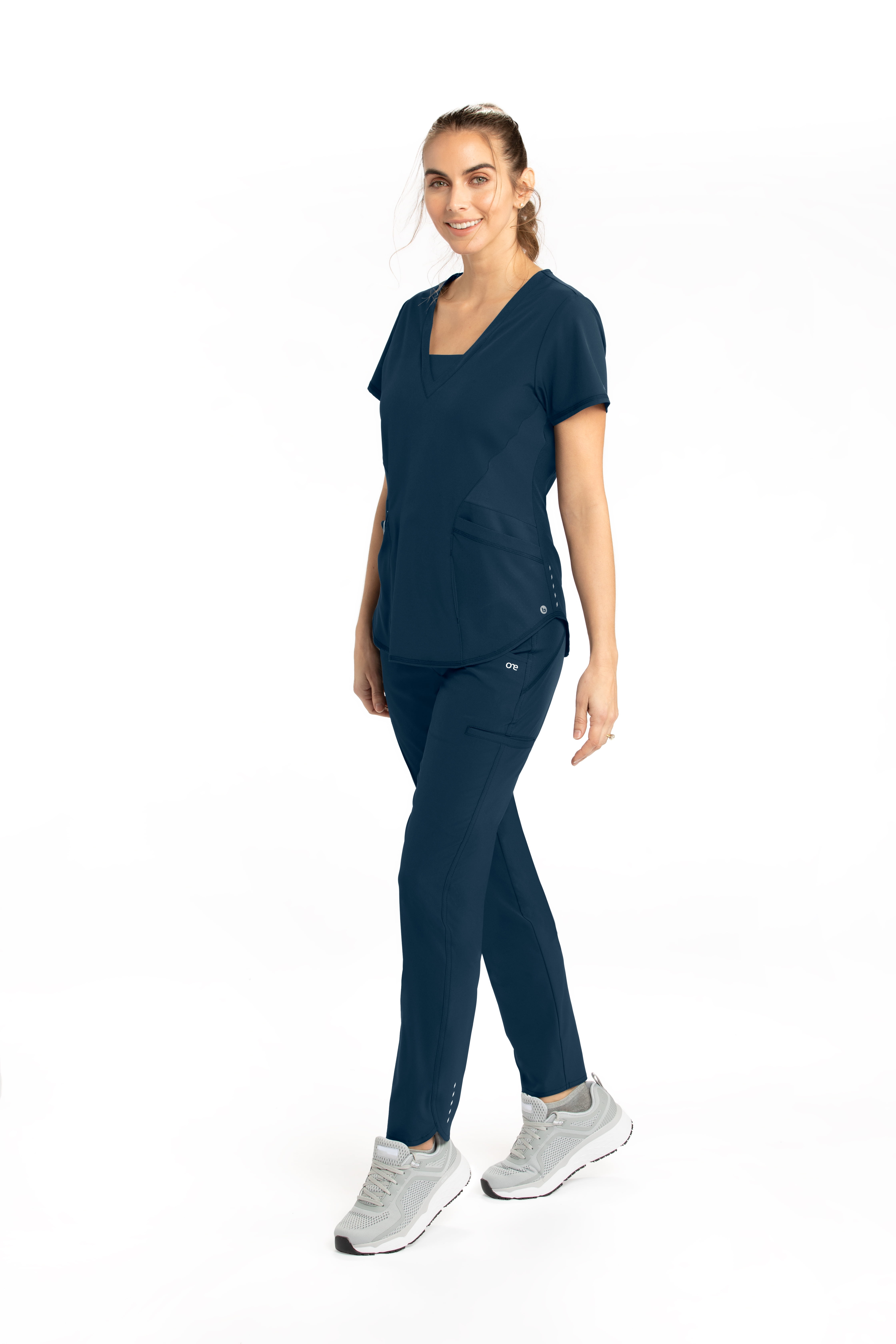 Barco One Women's BOT083 3 Pocket V-Neck "Spark" Scrub Top - Walmart.com