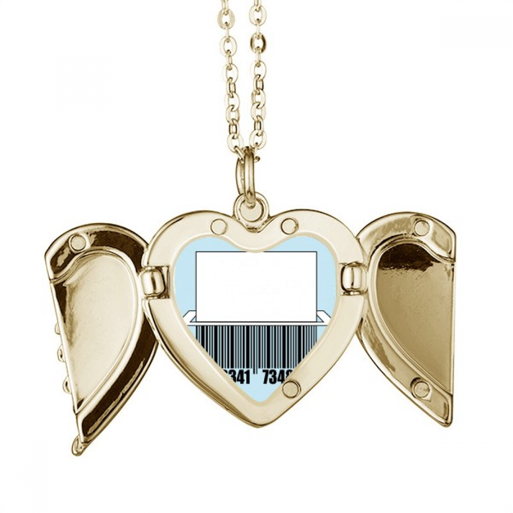 Barcode Cutting Paper Crushing Folded Wings Peach Heart Pendant ...