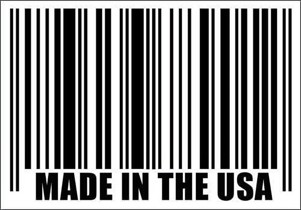 Barcode Made in USA 3M Reflective sticker| us u.s.a. Funny Decal ...