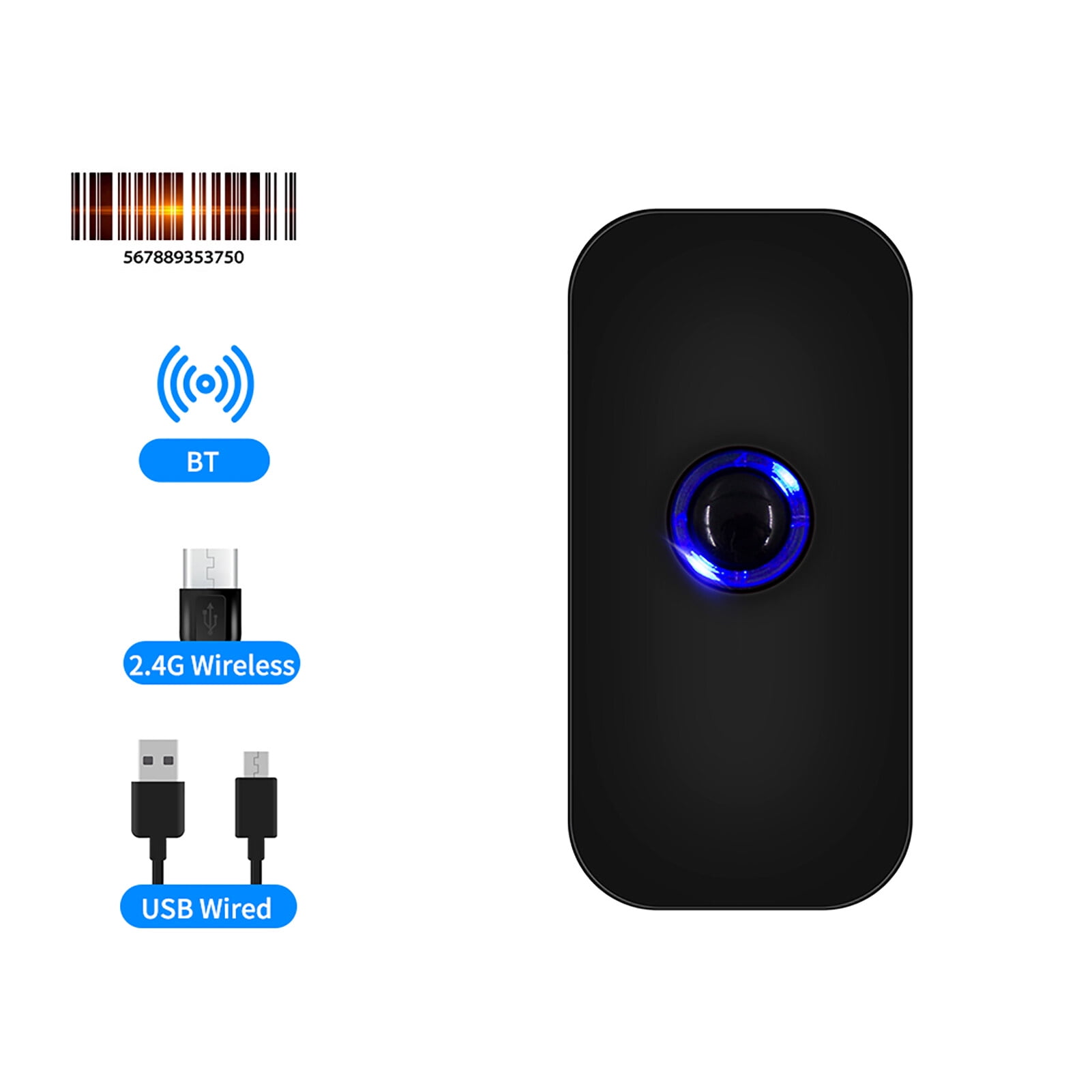 Barcode Scanner,Supermarket Retail Wired Compatible Android Ios Scanner ...