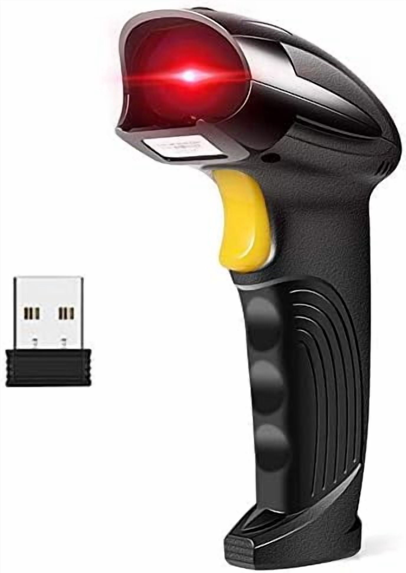Barcode Scanner Wireless, USB Quick Laser Barcode Scanner Reader (Lector De Codigo De Barras ...