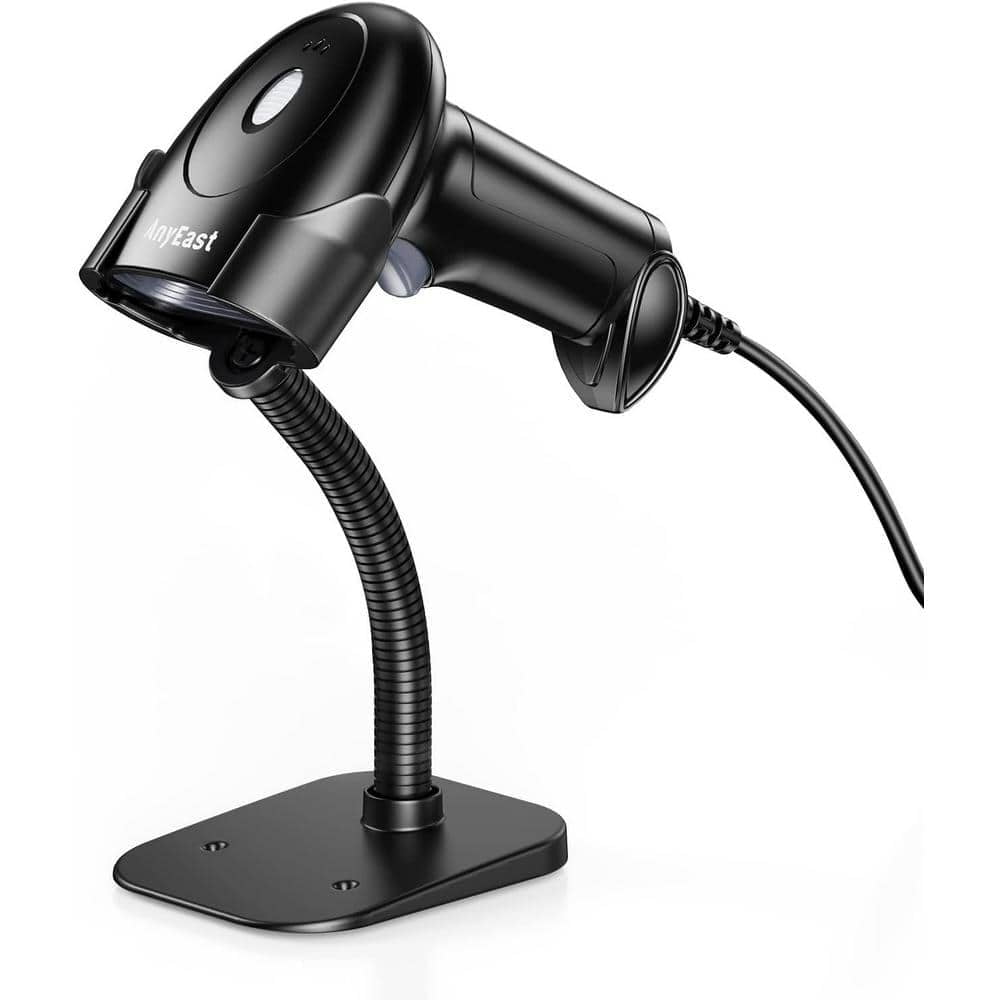 Barcode Scanner with Stand, Black for POS Computer Support Automatic ...