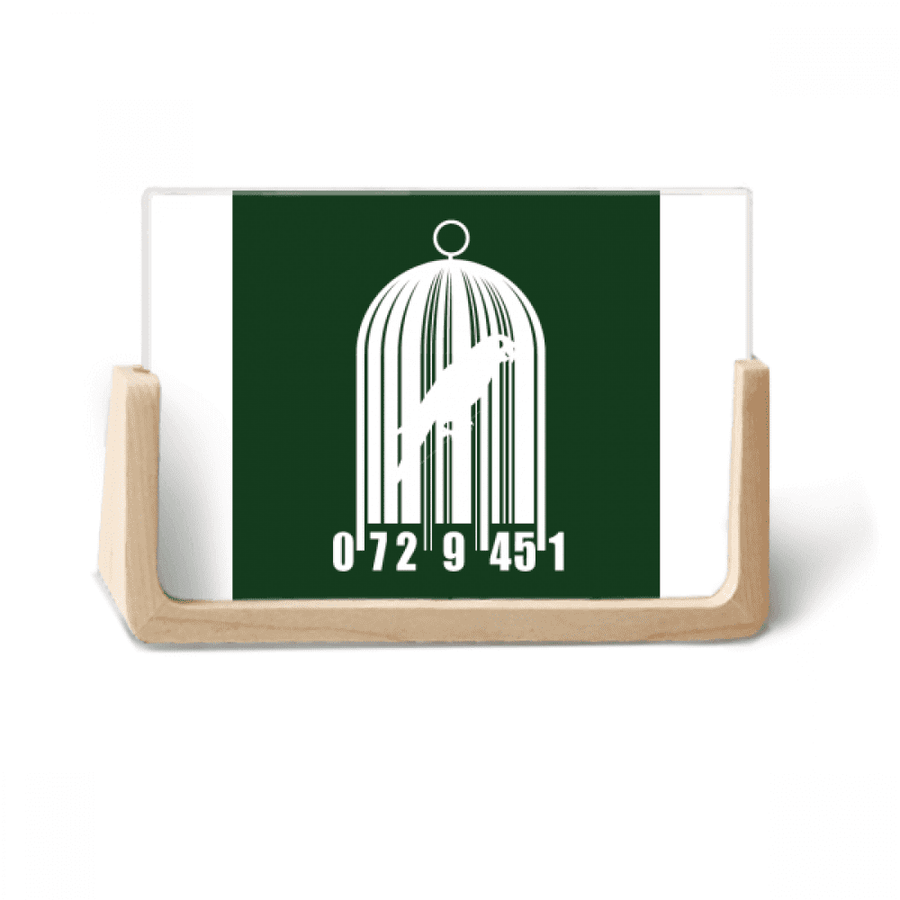 Barcode Shopping Scanning Birdcage Photo Wooden Photo Frame Tabletop ...