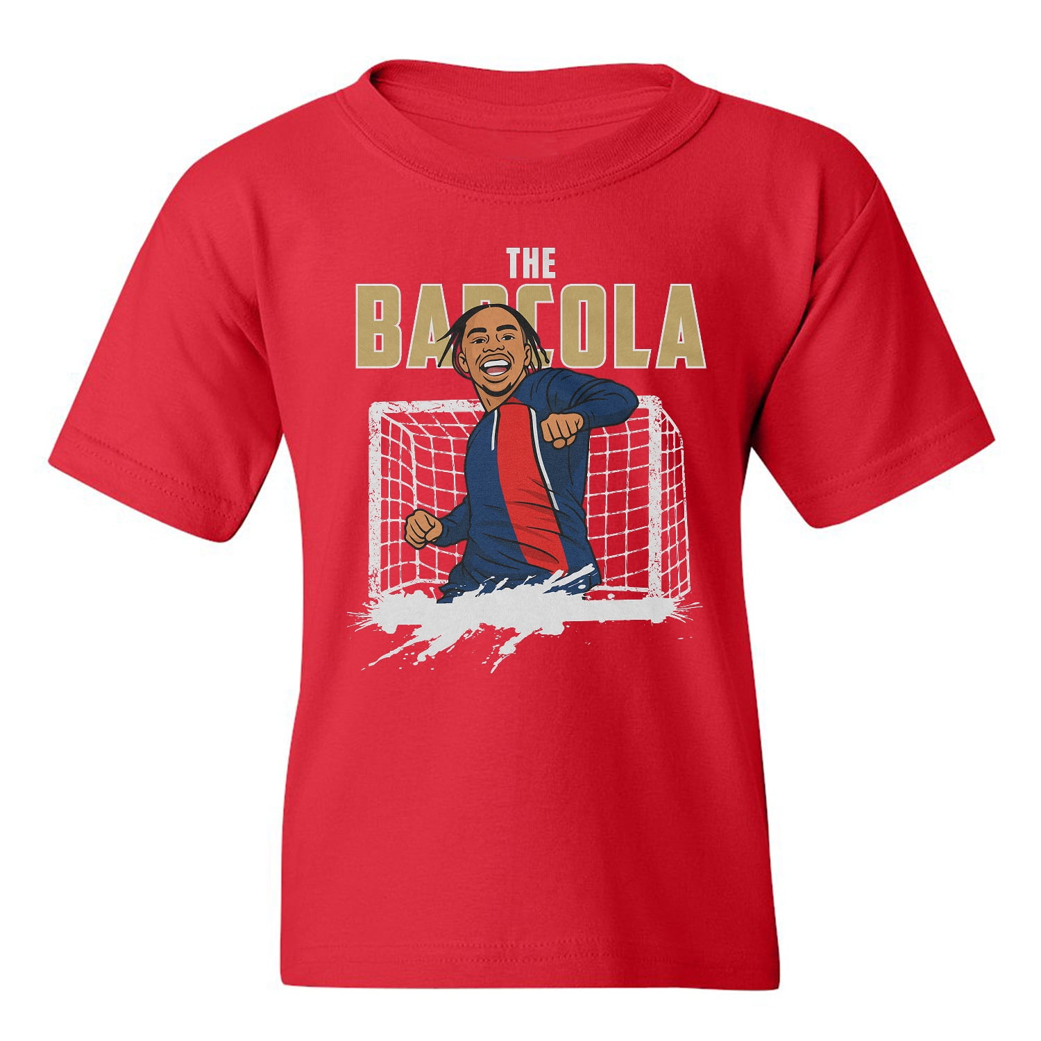 Barcola Paris Inspired Design - Soccer Fans Youth Unisex T-shirt (Red ...