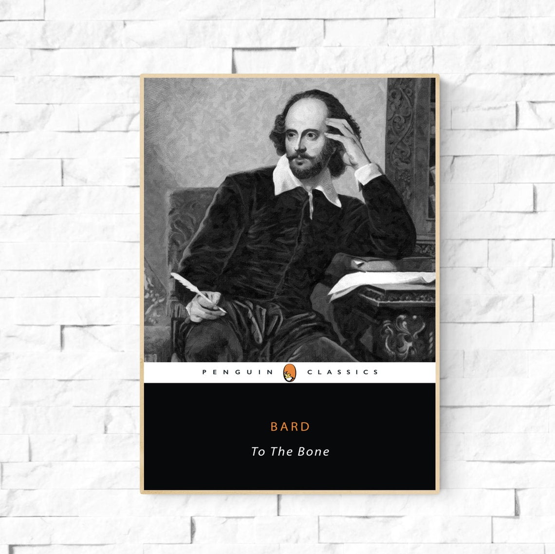 Bard To The Bone Shakespeare Penguin Classic Book Cover Wall Art, #102 ...