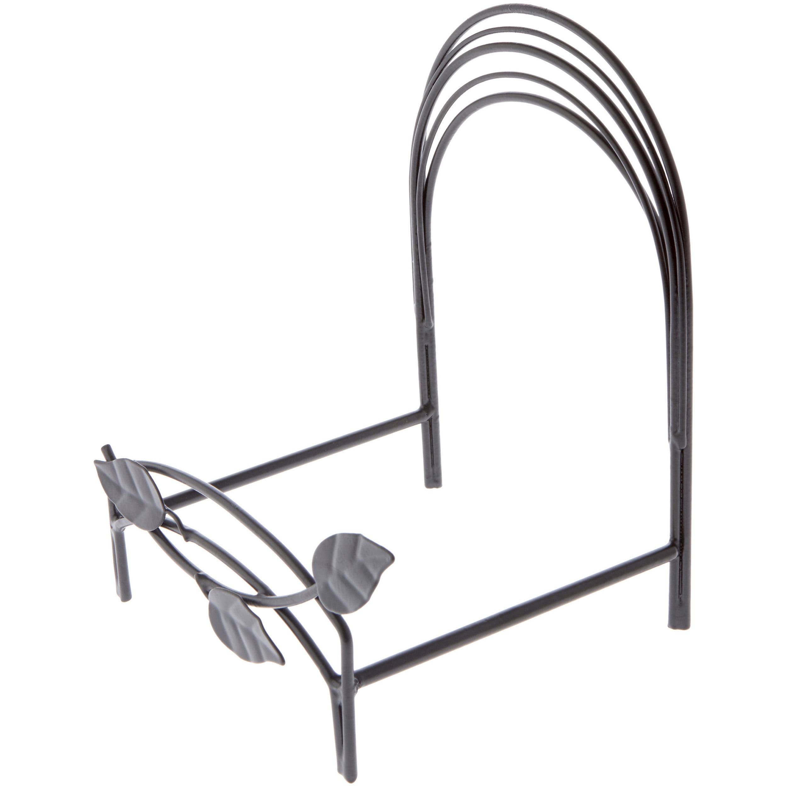 Bard's Black Wrought Iron Bowl or Deep Platter Stand, 8" H x 6" W x 5.5" D (For 9" - 11" Bowls ...