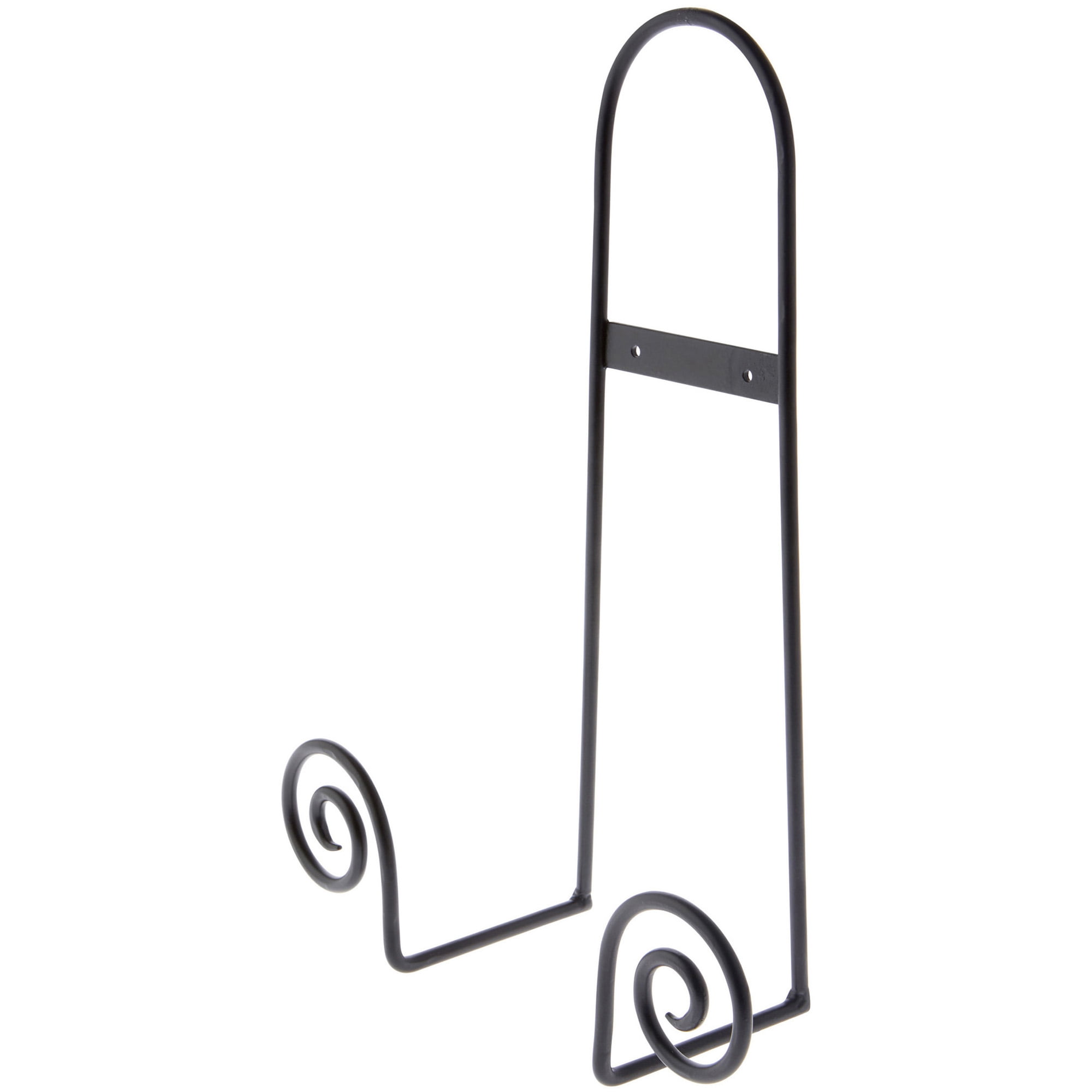 Bard's Black Wrought Iron Wall Mountable Tray or Platter Hanger, 16.25 ...