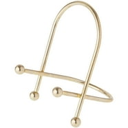 Bard's Hinged Gold-toned MDF Wood Plate Stand, 8" H x 7" W x 4.75" D ...