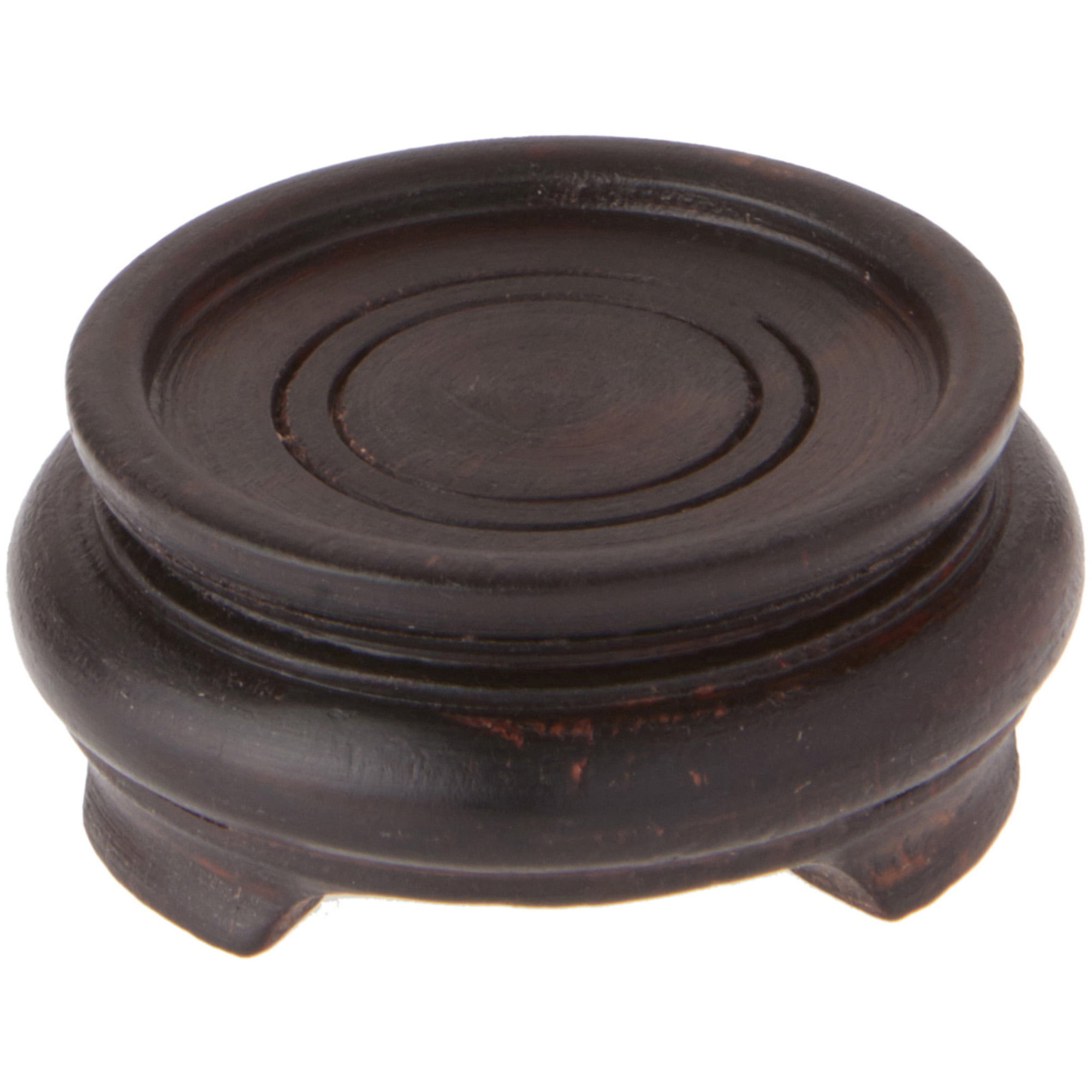 Bard's Dark Wood Decorative Base, 1.25" H x 2.875" W x 2.875" D (2 ...