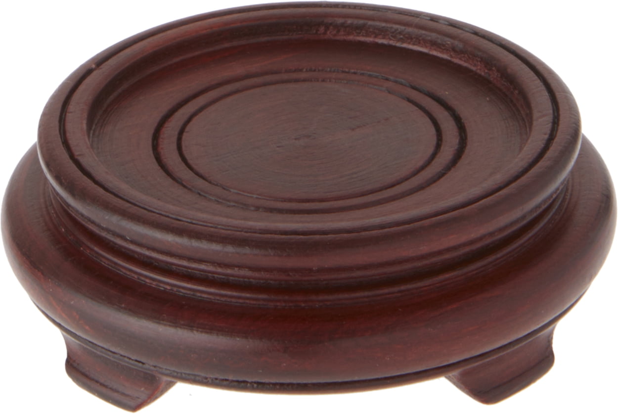 Bard's Dark Wood Decorative Base, 1.25" H x 3.5" W x 3.5" D (2.5 ...