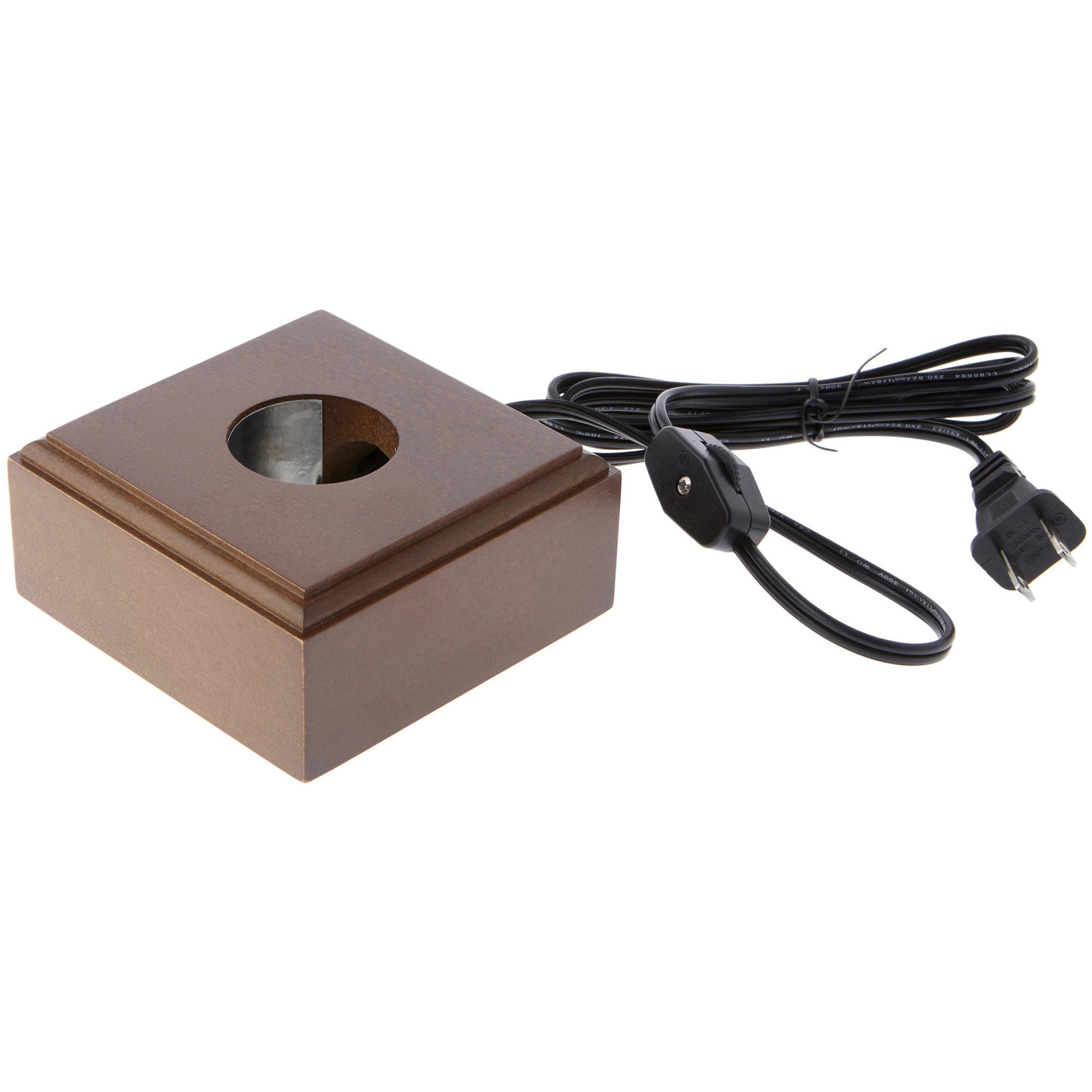 Bard's Fruitwood Square Lighted Display Base, 2" H x 4" W x 4" D ...