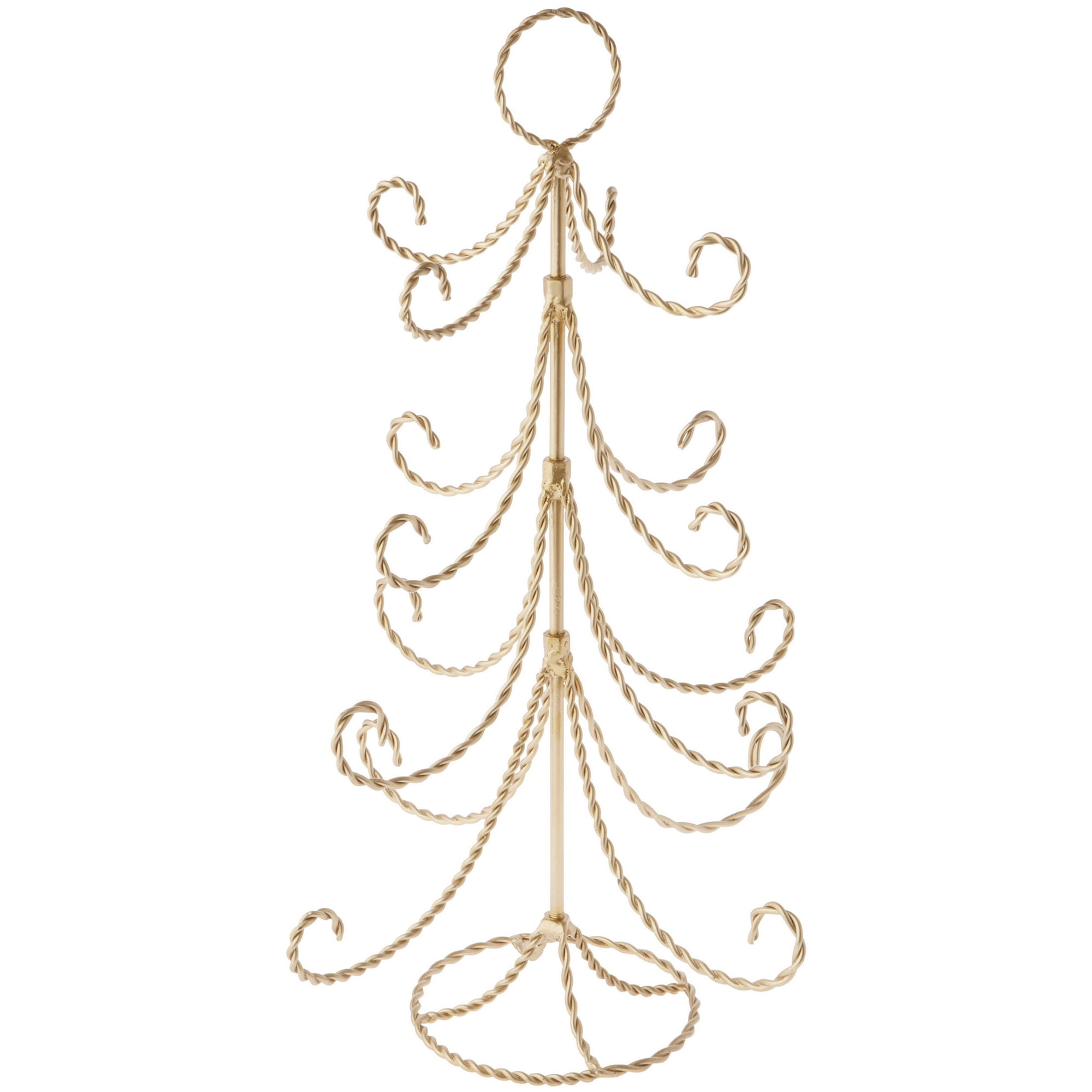 Bard's Gold-toned Twisted 16 Arm Ornament Display Tree, 24" H x 19" W x ...