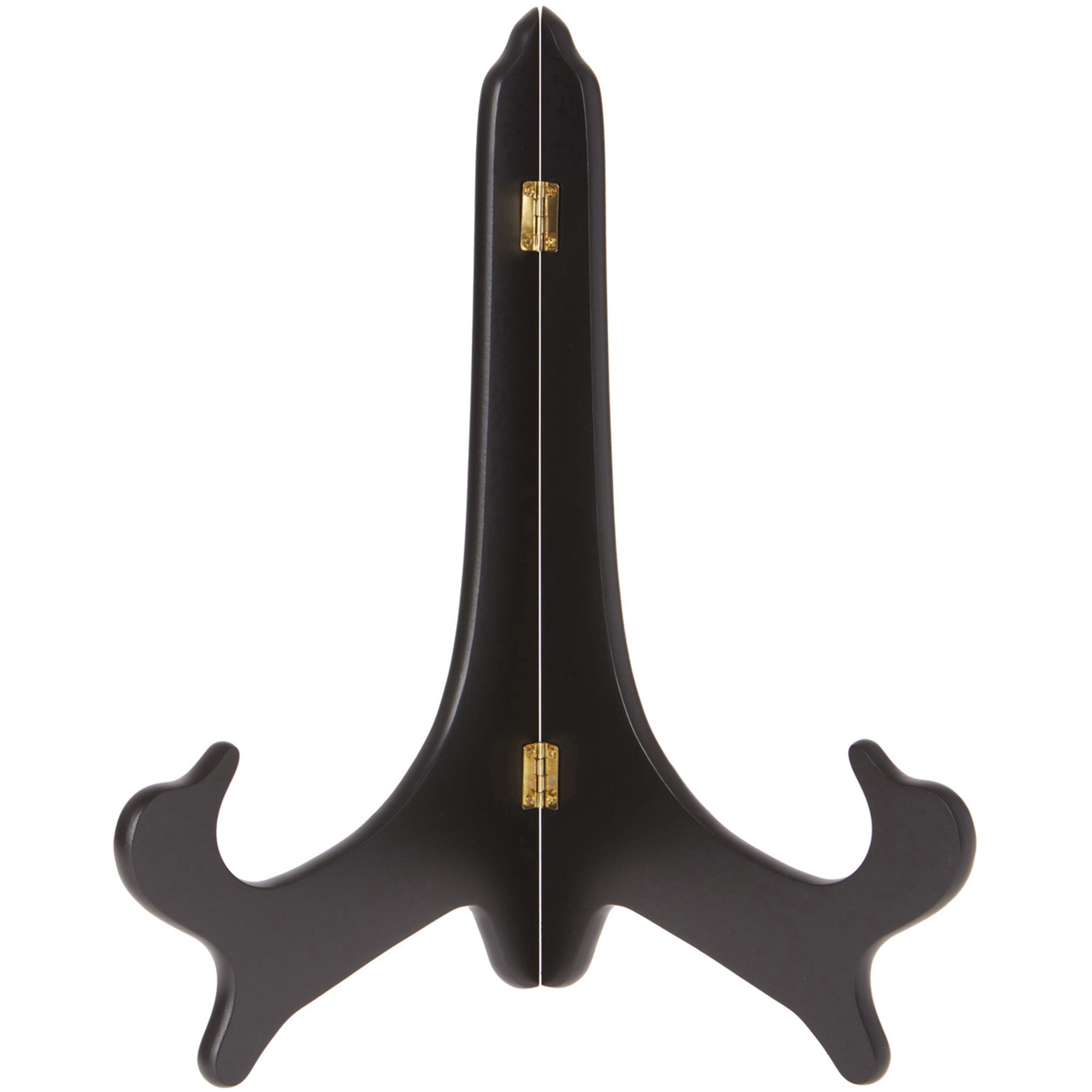 Bard's Hinged Black MDF Wood Plate Stand, 14" H x 11" W x 8" D (For 13 ...
