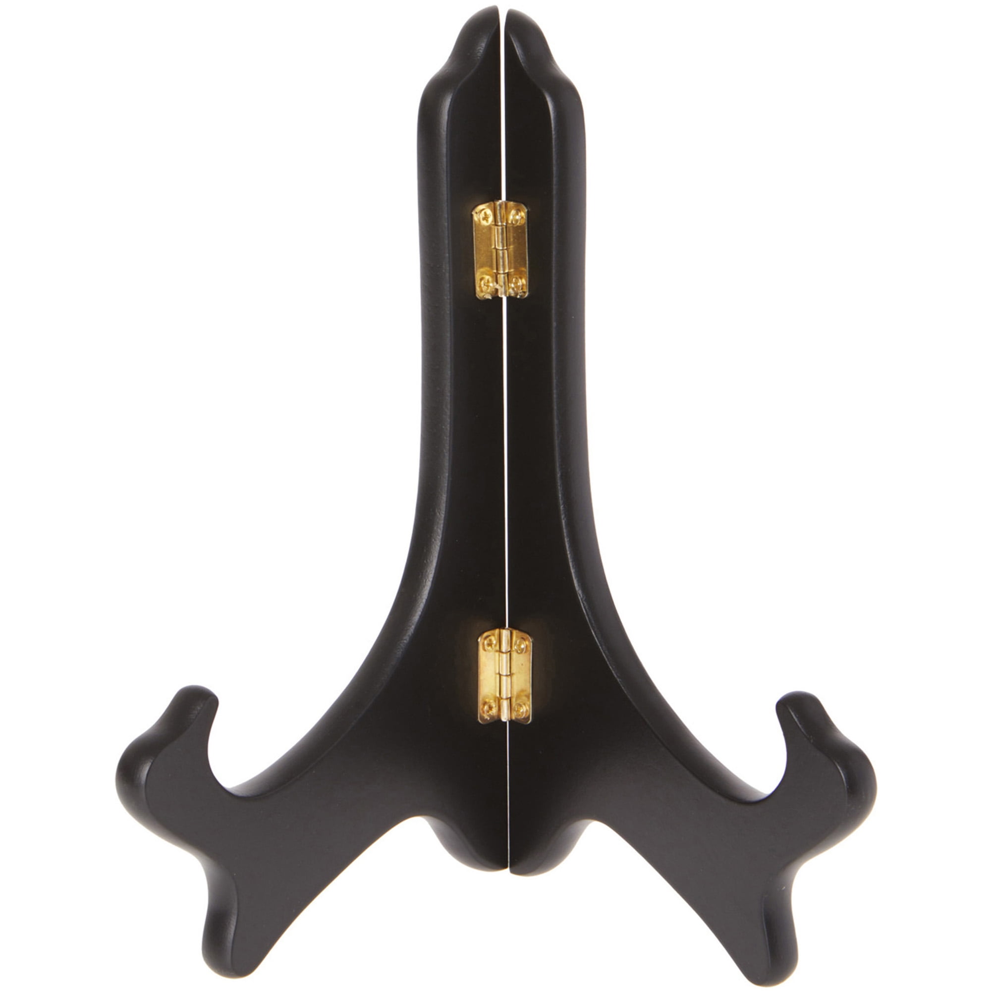 Bard's Hinged Black MDF Wood Plate Stand, 8" H x 7" W x 4.75" D (For 8 ...