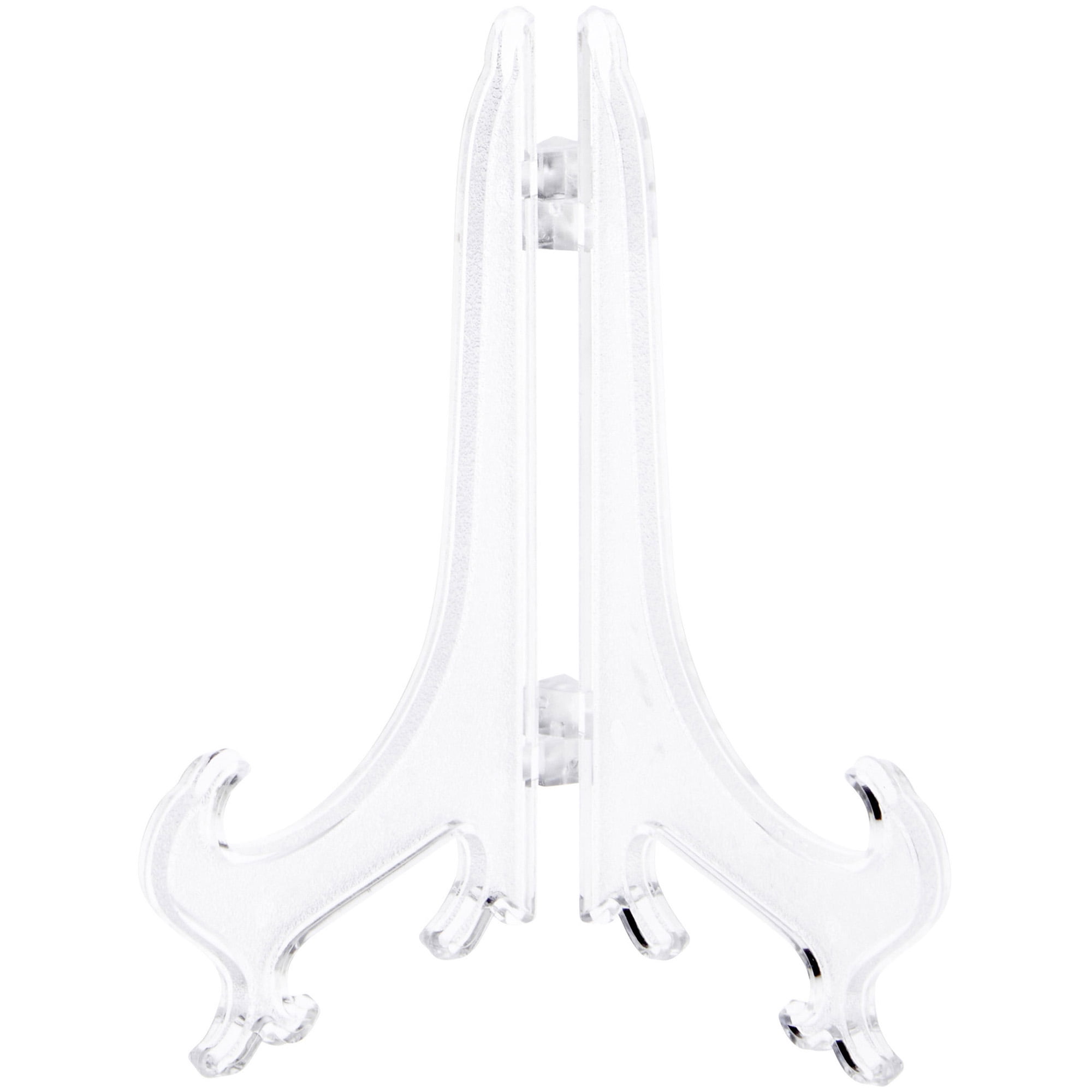 Bard's Hinged Clear Plastic Plate Stand, 5" H x 4" W x 3.5" D (For 5 ...