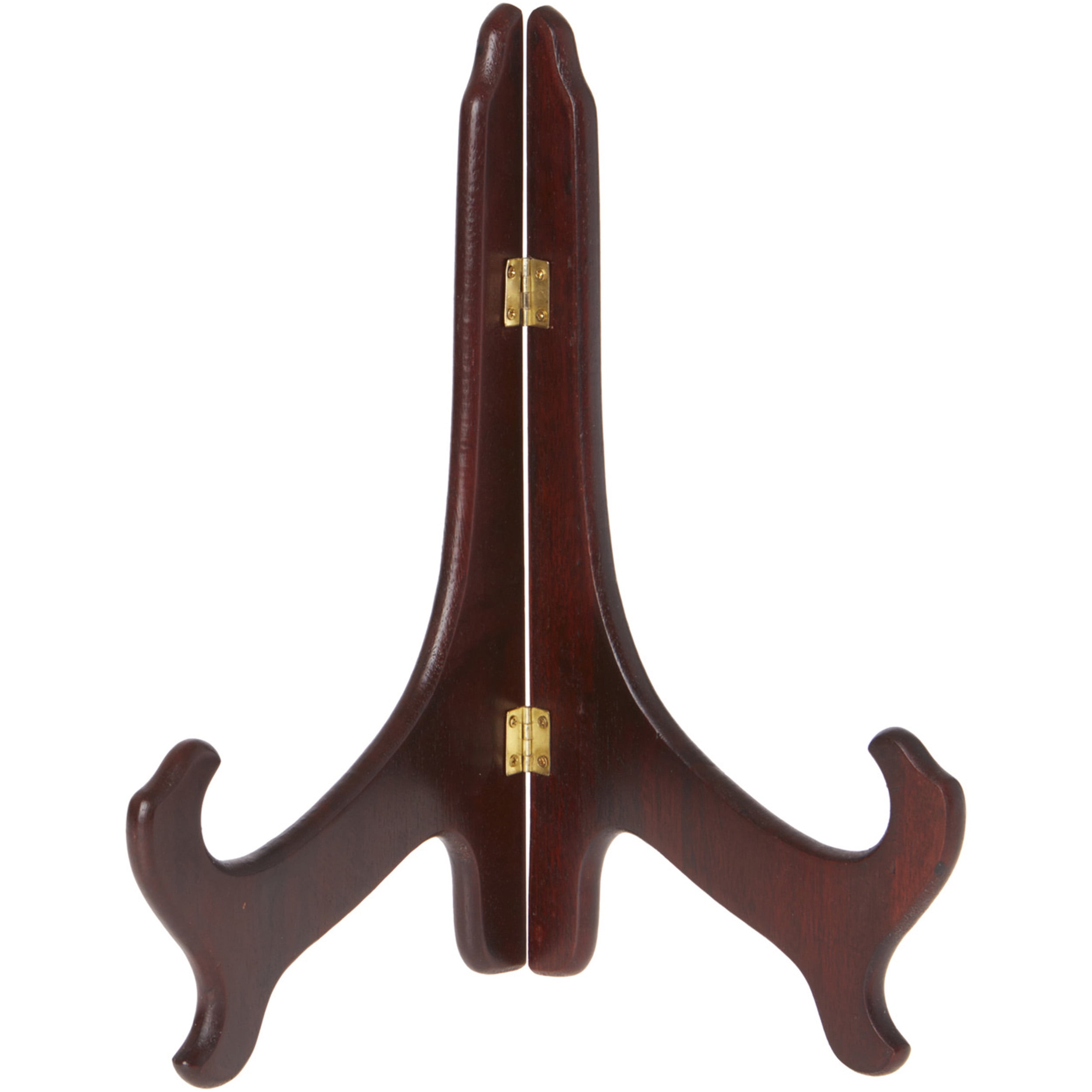 Bard's Hinged Dark Wood Plate Stand, 11" H x 8.5" W x 6" D (For 10 ...