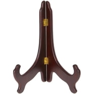 Bard's Hinged Gold-toned MDF Wood Plate Stand, 8" H x 7" W x 4.75" D ...