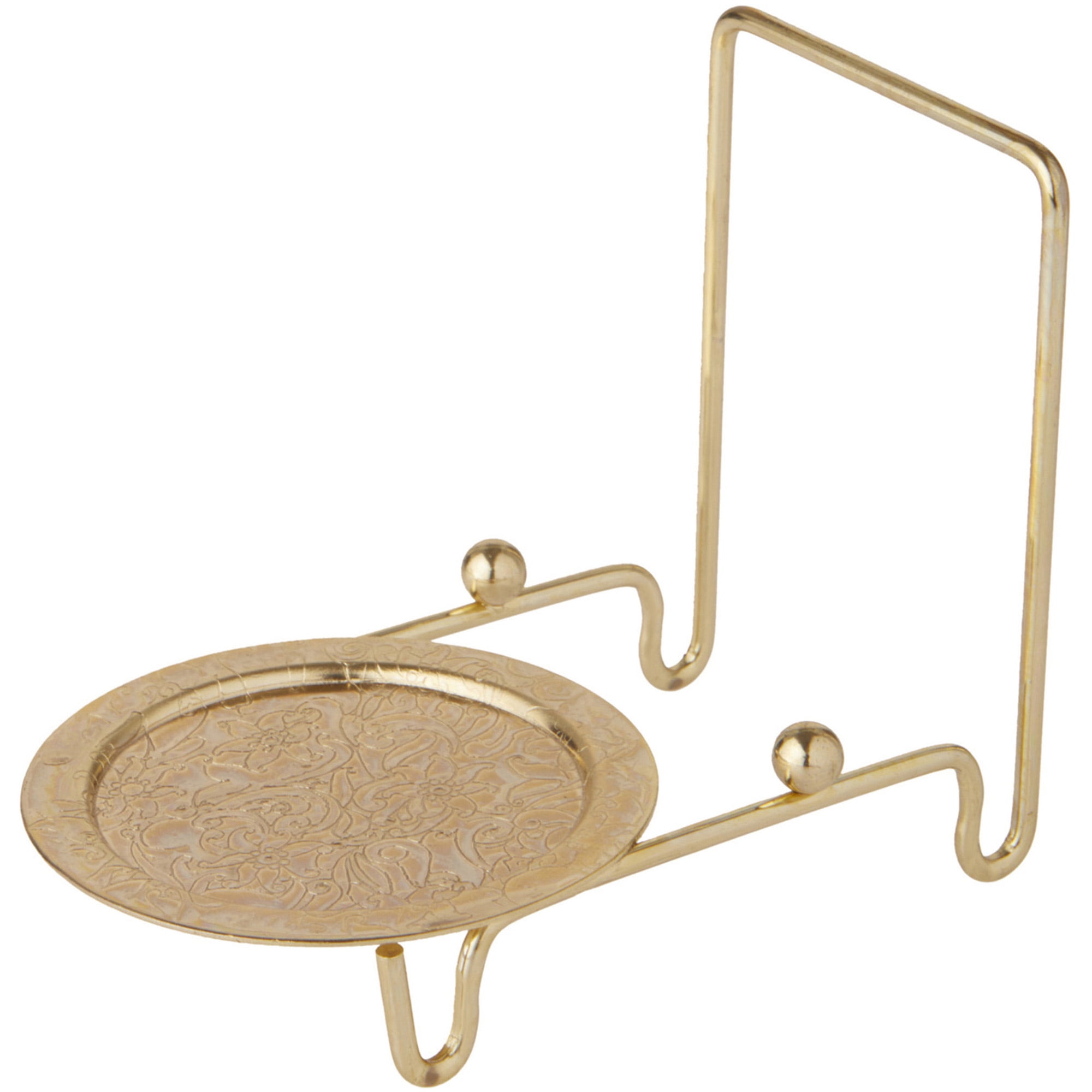 Bard's Ornate Shiny Gold-toned Cup and Saucer Stand, 3" H x 2.75" W x 4 ...