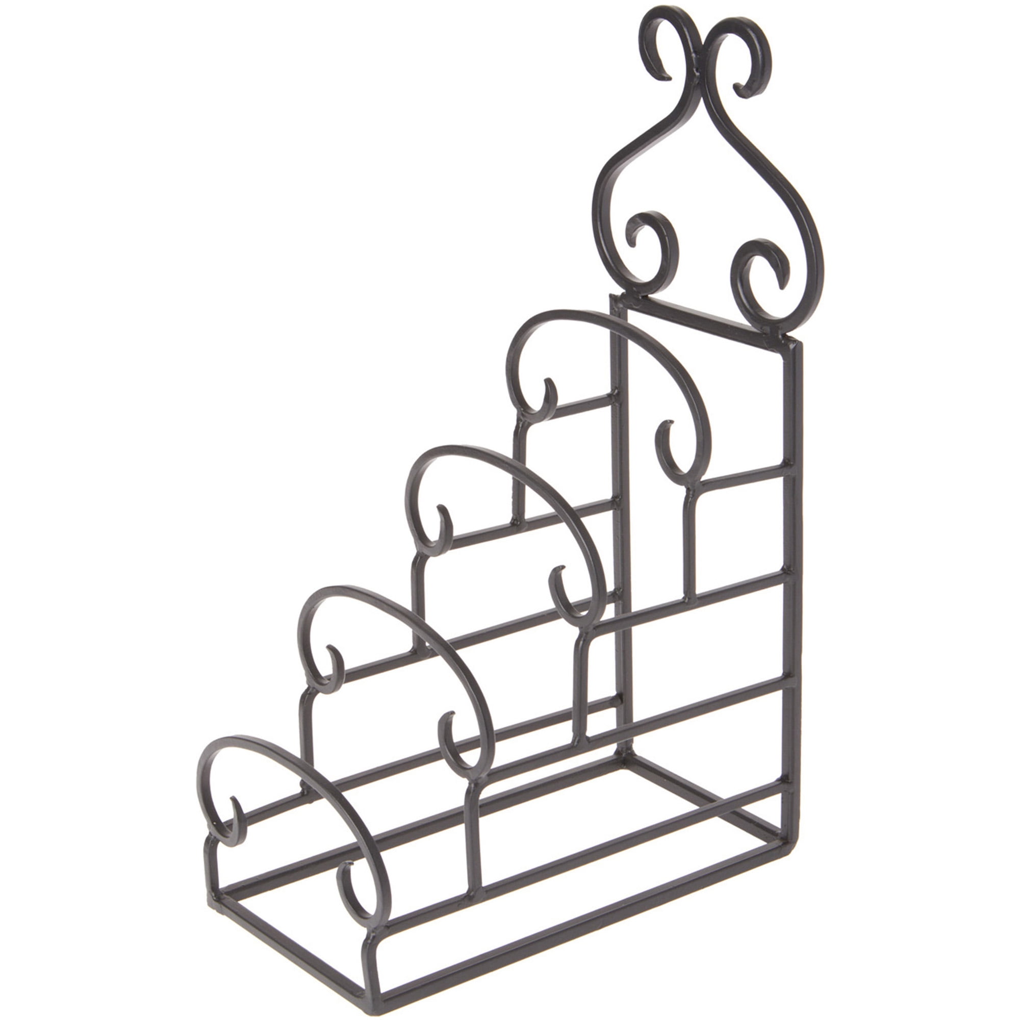 Bard's Wrought Iron 4 Plate Table Stand, 14.5" H x 5.25" W x 9.75" D ...