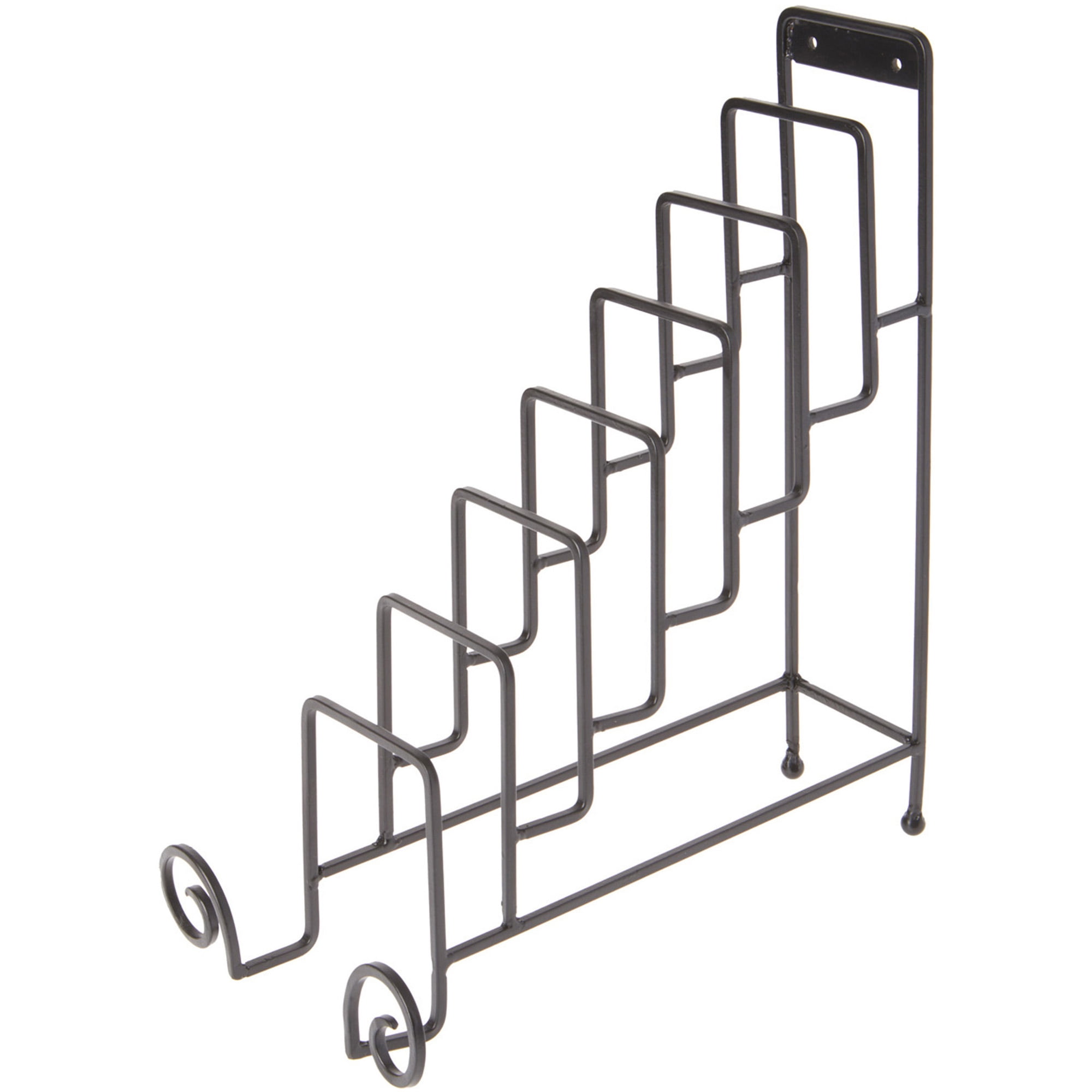 Bard's Wrought Iron 8 Plate Table Stand, 14.25" H x 7" W x 12" D (For 6 ...