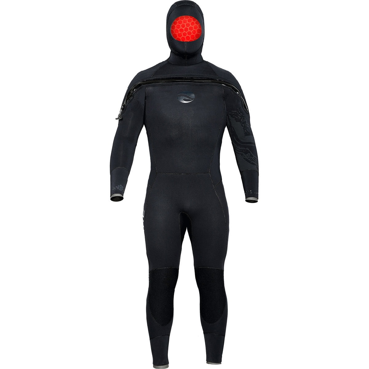 Bare 8/7mm Mens Velocity Hooded Semi Dry Wetsuit - Walmart.com