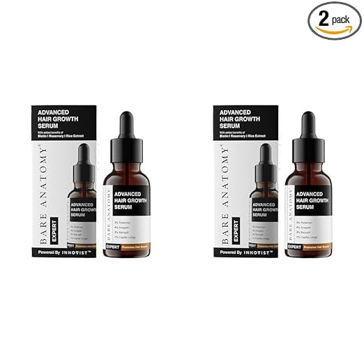 Bare Anatomy Advanced Hair Growth Serum | 3% Redensyl + 4% Anagain + 3% ...