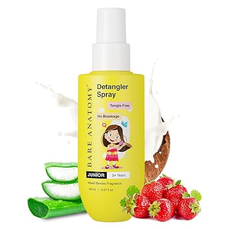 Bare Anatomy Junior Detangler Hair Spray | For 3+ Year Old Kids ...