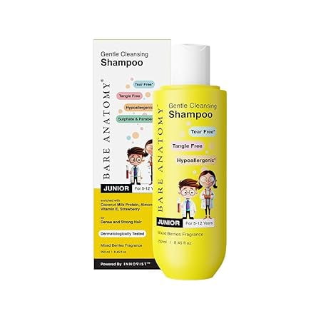 Bare Anatomy Junior Gentle Cleansing Shampoo For Kids from 5-12 Years ...