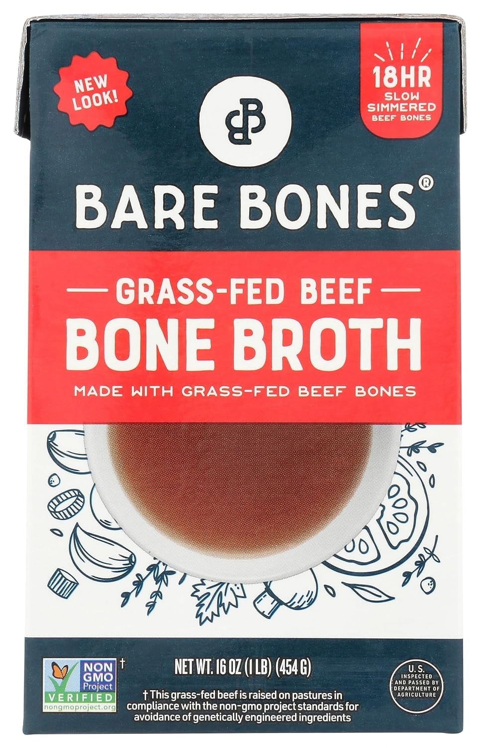 Bare Bones Bone Broth Paleo Grassfed Beef -- 16 fl oz Pack of 2 - Walmart.com