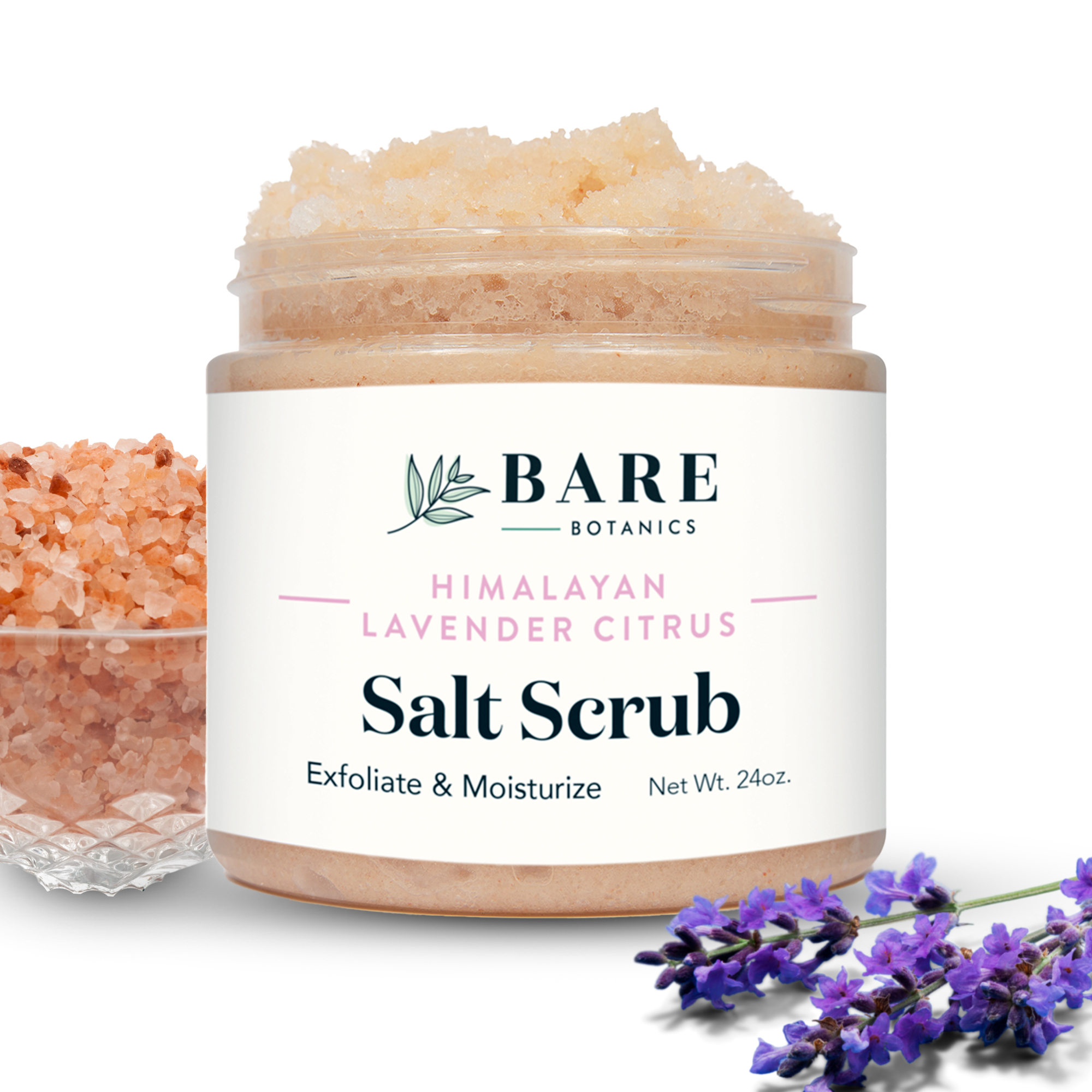 Majestic Pure Himalayan Salt Body Scrub with Collagen and Sweet Almond ...