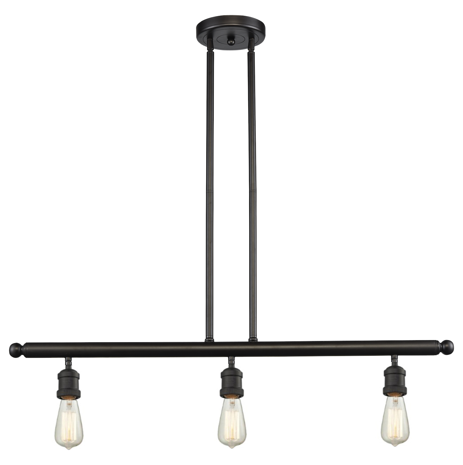 Bare Bulb 3 Light Island Adjustable Stem Chandelier - Walmart.com