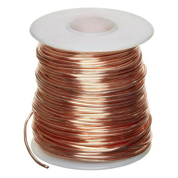 Bare Copper Wire, 22 AWG, 500ft Spool - Annealed, Uninsulated, 0.0253 ...