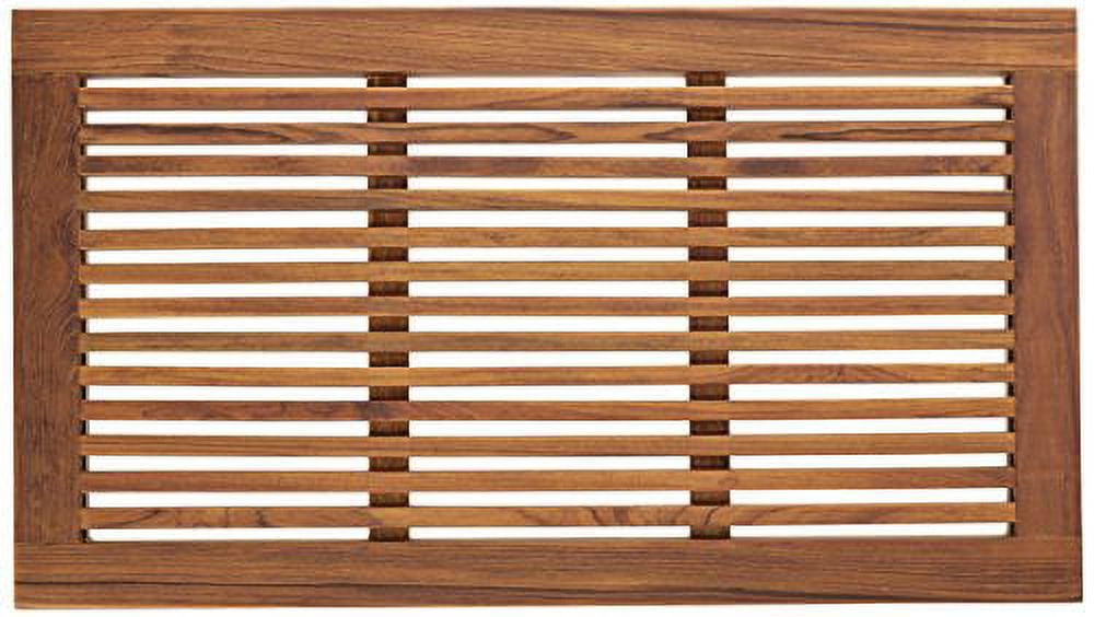 Bare Decor Dasha Spa Shower or Door Mat, 31.5 by 17.75-Inch, Solid Teak ...