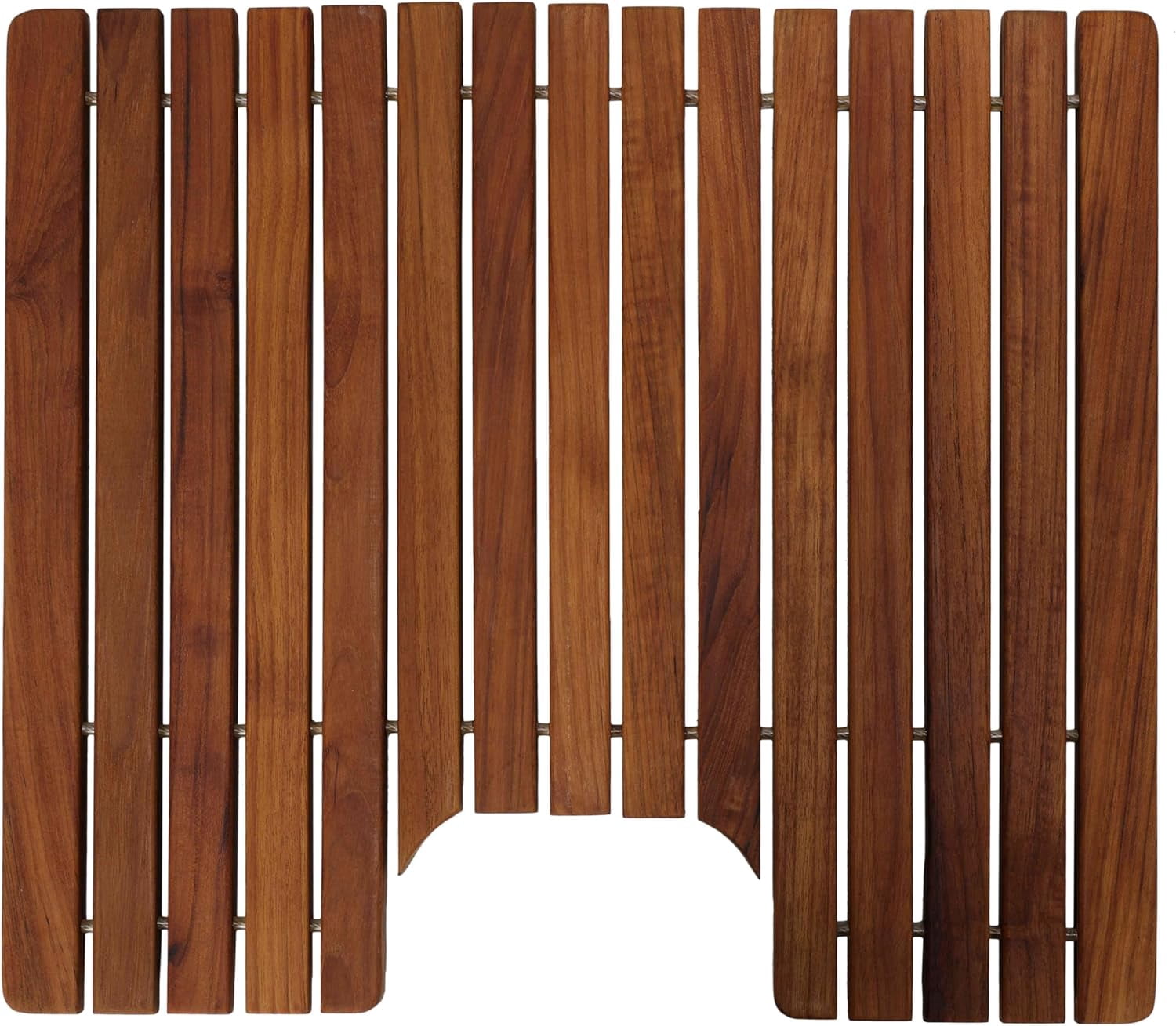 Bare Decor Peter, 20x18 Toilet Mat, Solid Teak Wood - Walmart.com