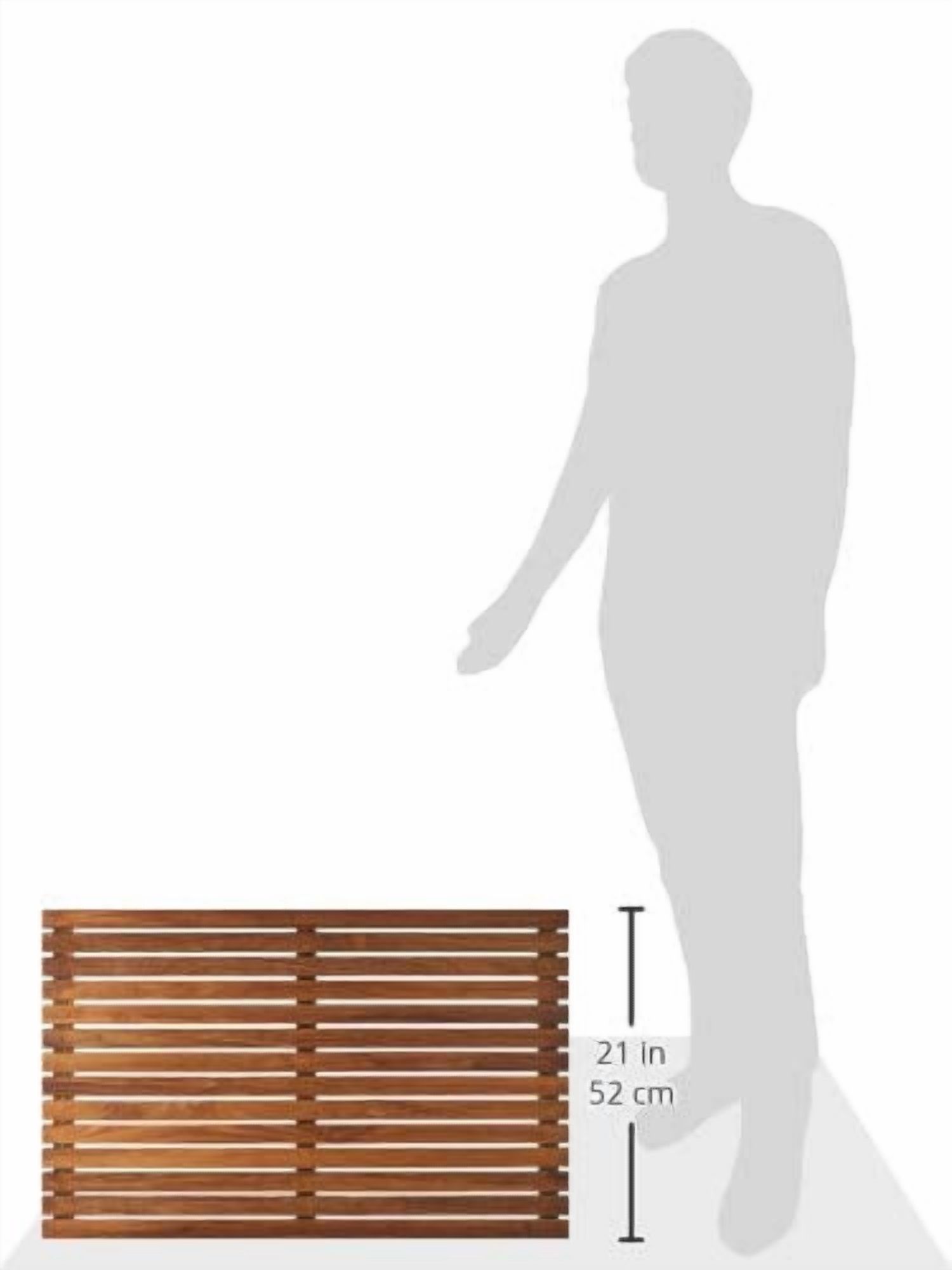 Bare Decor Zen Spa Shower or Door Mat in Solid Teak Wood and Oiled ...