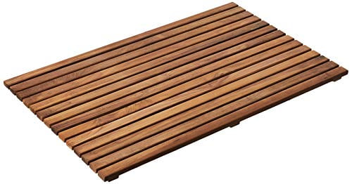 Bare Decor Zen Spa Shower or Door Mat in Solid Teak Wood and Oiled ...