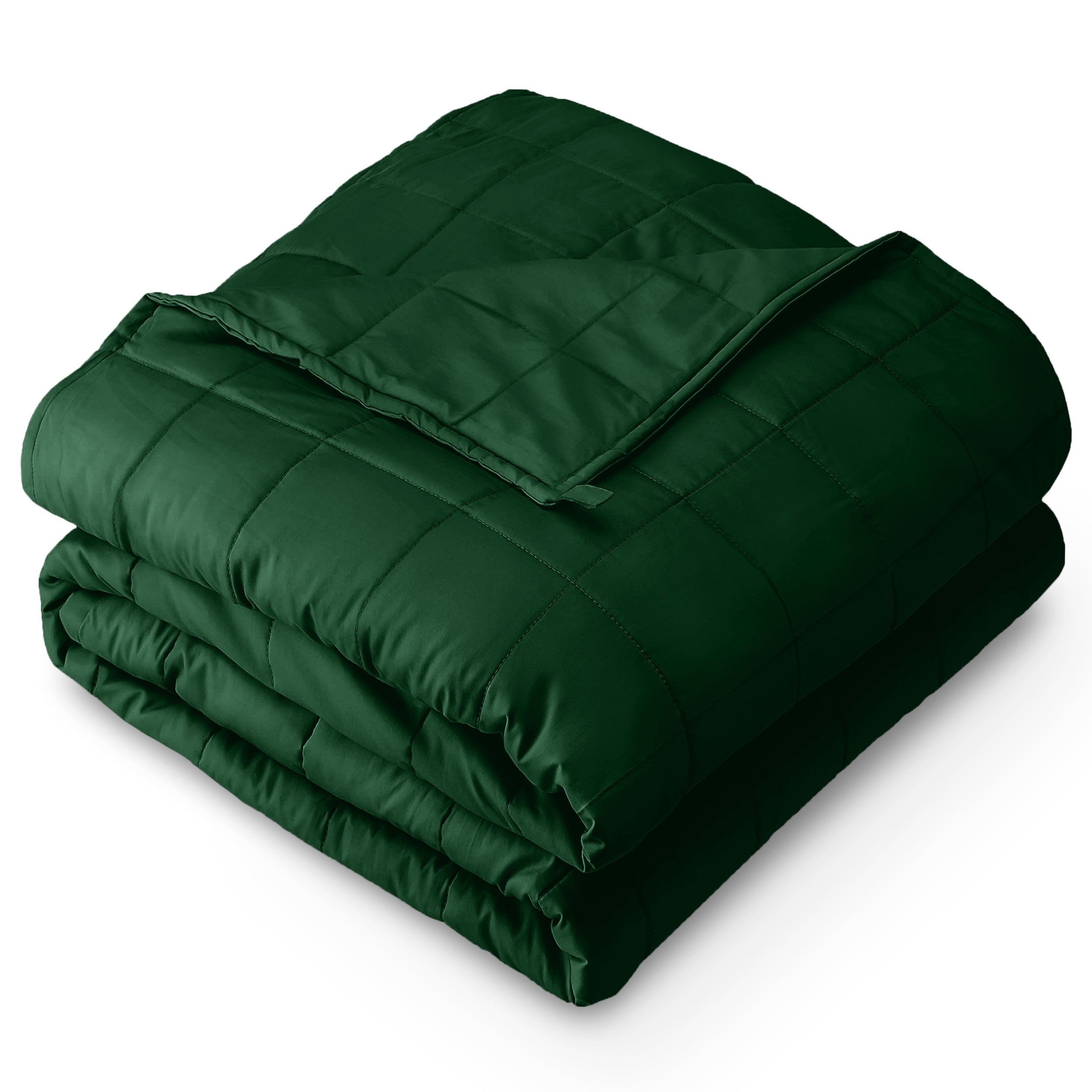 Bare Home 10 lbs Weighted Blanket for Kids - 40" x 60" - 210tc Twill Cotton, Forest Green ...