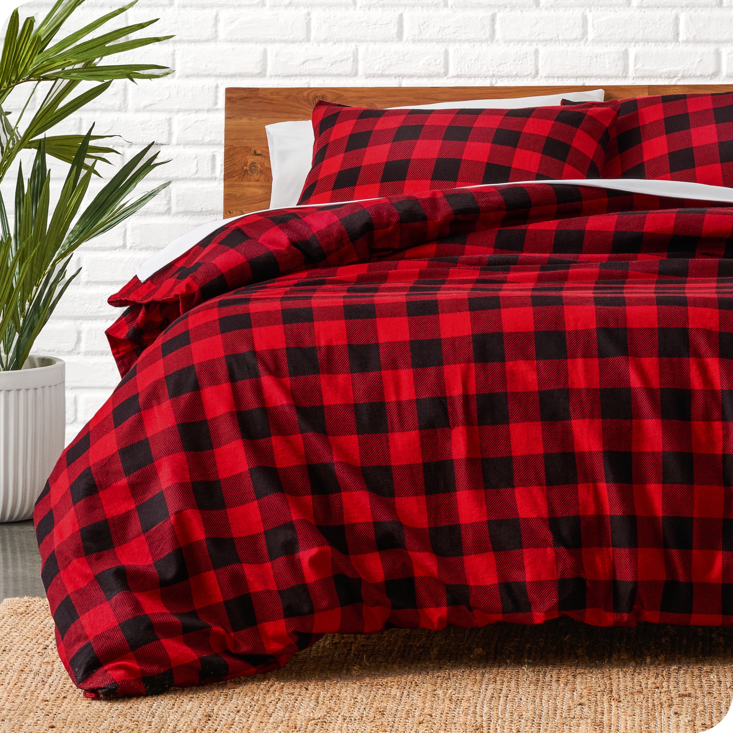 Bare Home 100% Cotton Flannel Duvet Cover and Sham Set, Twin/Twin XL ... Bare Home 100% Cotton Flannel Duvet Cover and Sham Set, Twin/Twin XL ...