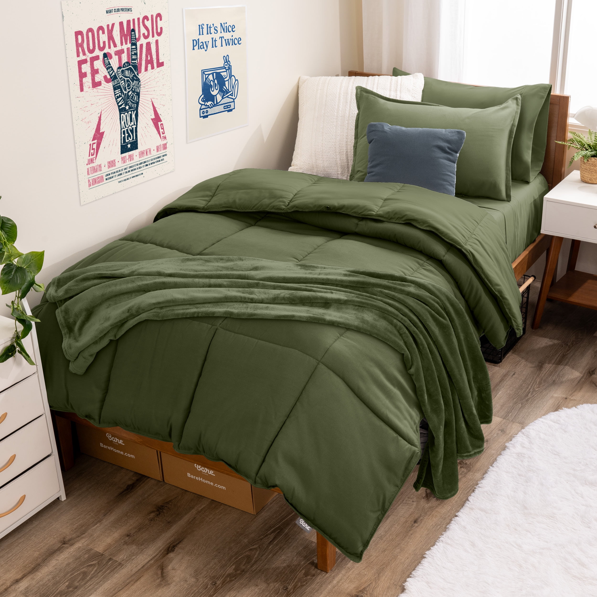 Bare Home 11 Piece Ultimate Bed In A Bag - Ultra-Soft 1800 Microfiber ...