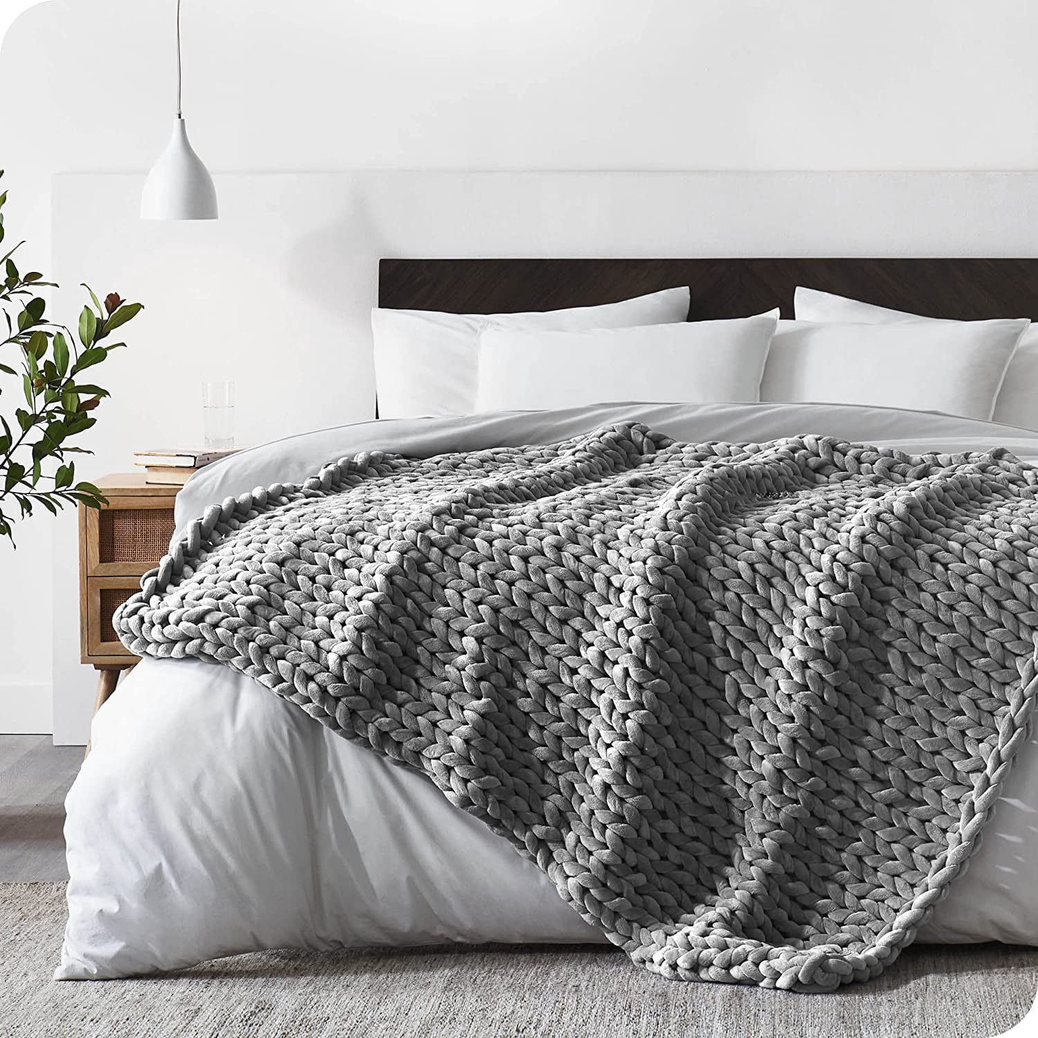 Bare Home 12lb Chunky Weighted Blanket for Kids - 48"x72" - Minky ...