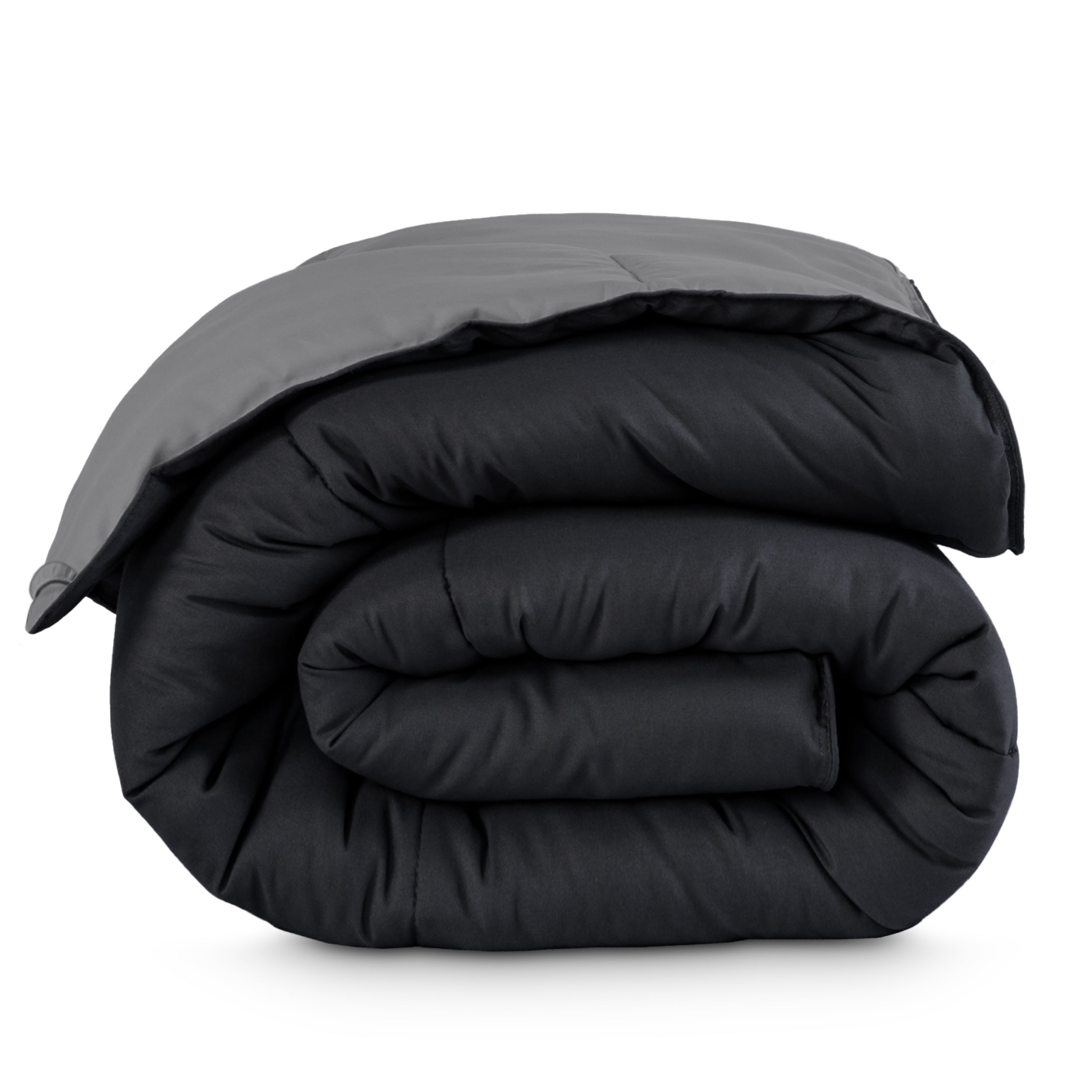 Bare Home, Comforter, 1800 Collection, All-Season Full Black/Gray ...