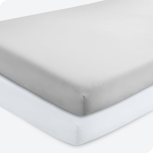 Bare Home 2 Pack Fitted Sheets - Premium 1800 Collection - Ultra Soft ...
