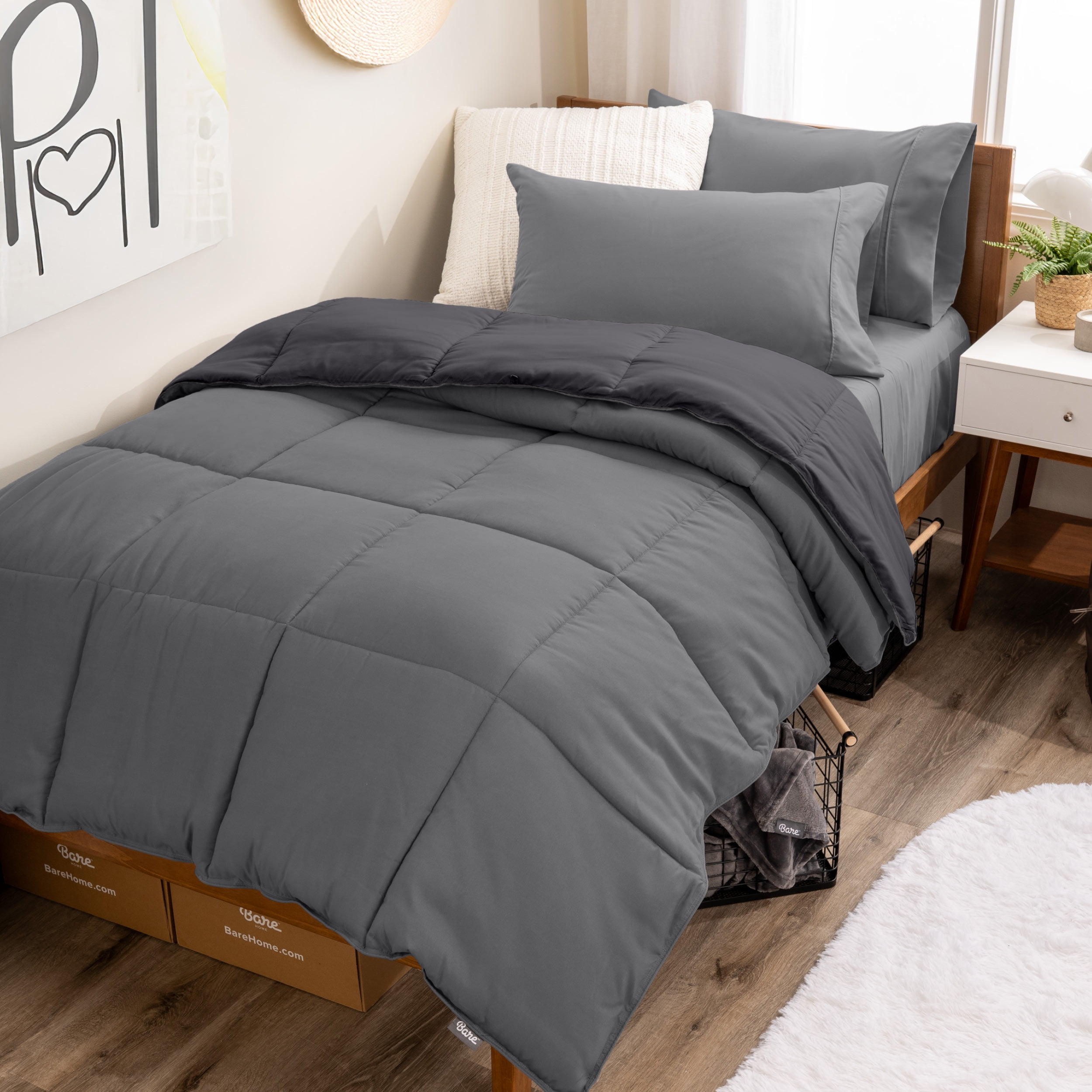 Customer reviews for Bare Home 4-Piece Reversible Bed-in-a-Bag ...