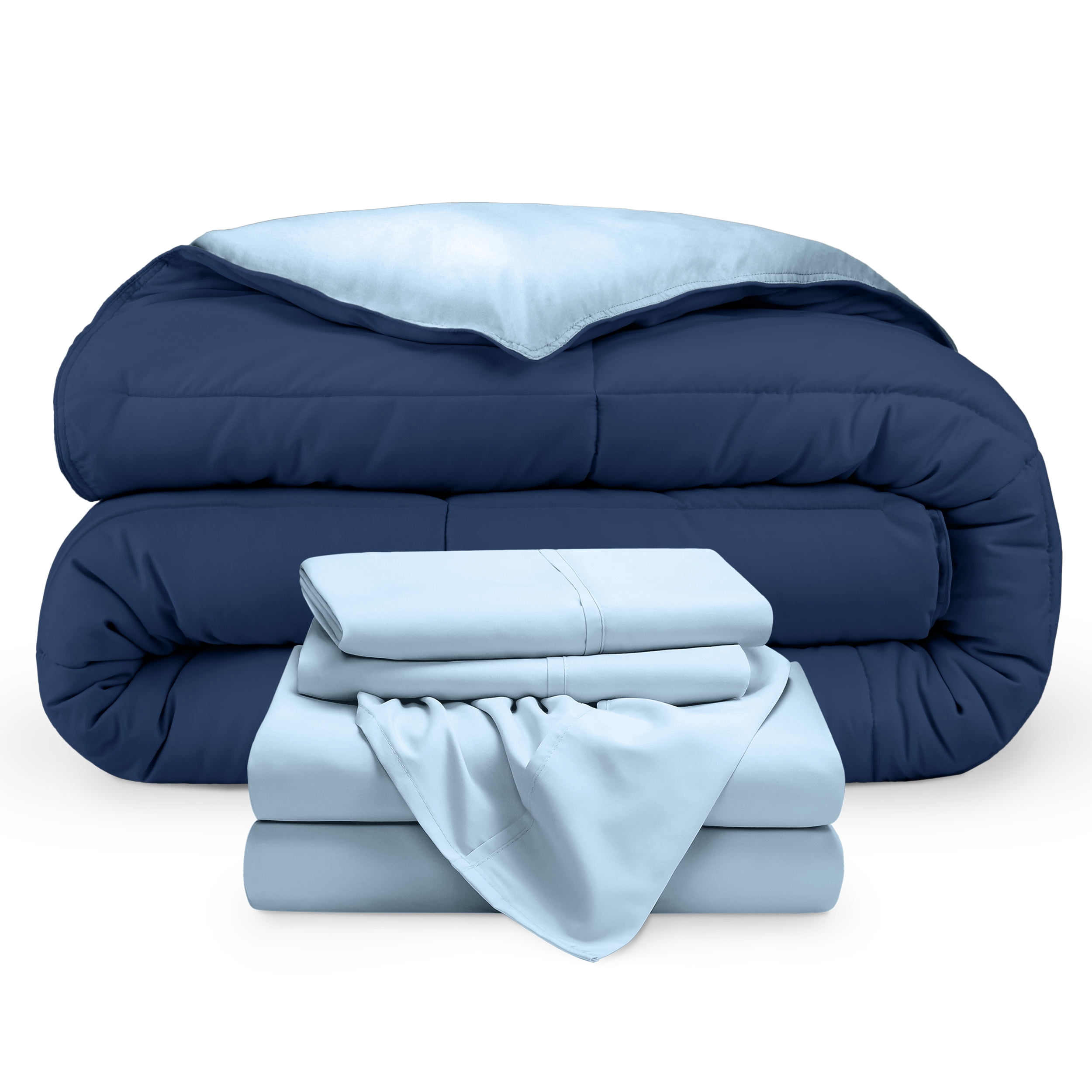 Bare Home 5-Piece Reversible Bed-in-a-Bag - Premium 1800 Collection ...