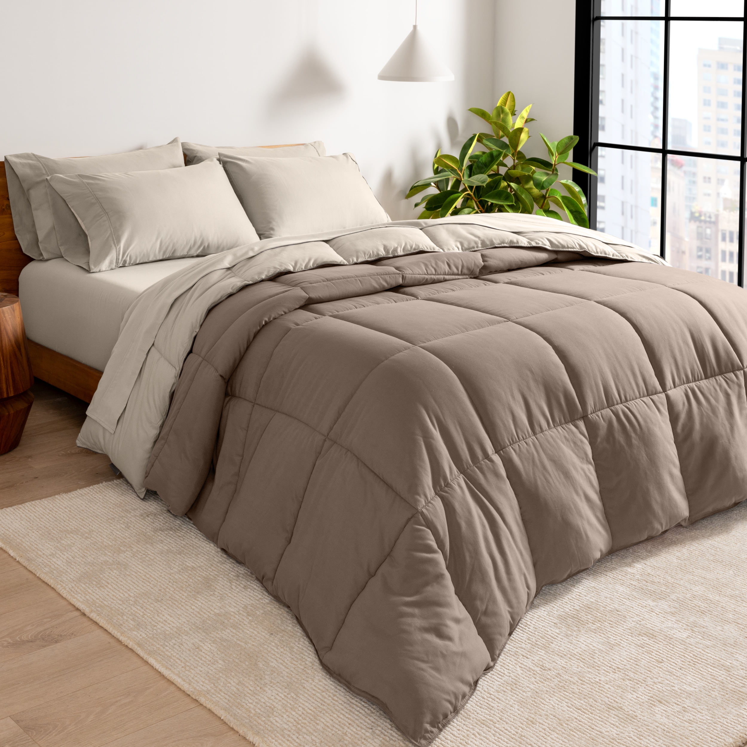 Free Shipping! Bare Home 5-Piece Reversible Bed-in-a-Bag - Premium 1800 ...